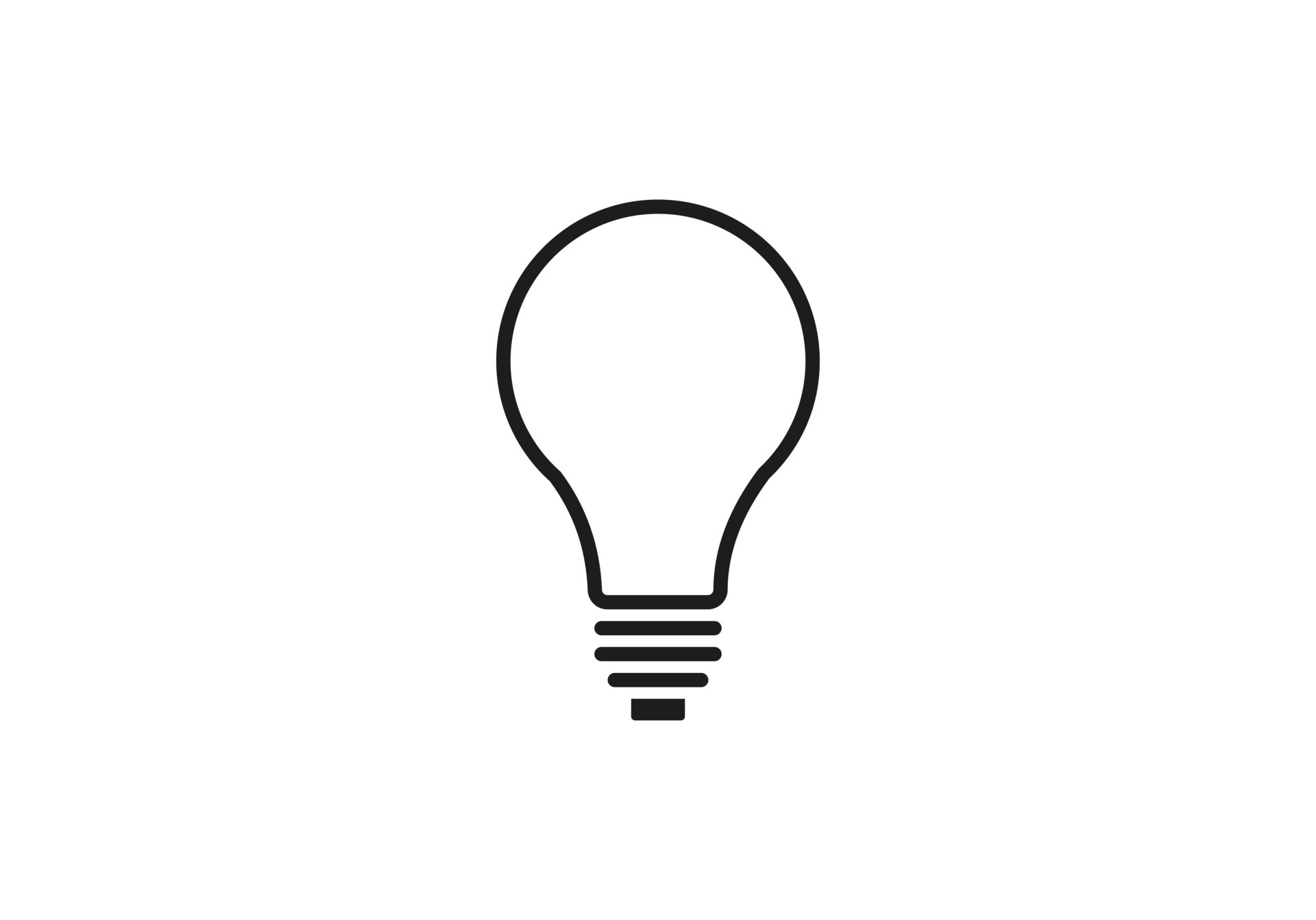 Bulb icon on white background. Bulb electricity vector icon 17209535 ...