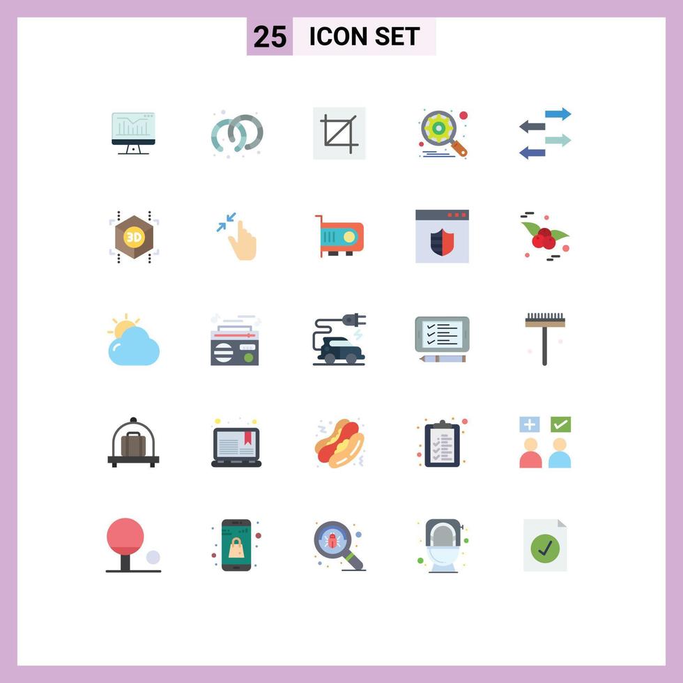 Set of 25 Modern UI Icons Symbols Signs for import setting design ...