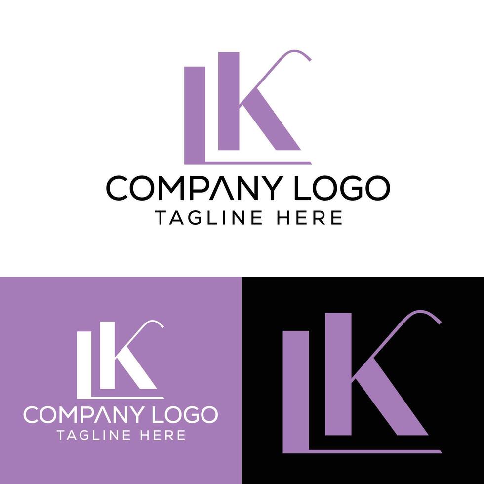 Initial Letter Lk Logo Design Monogram Creative Modern Sign Symbol Icon