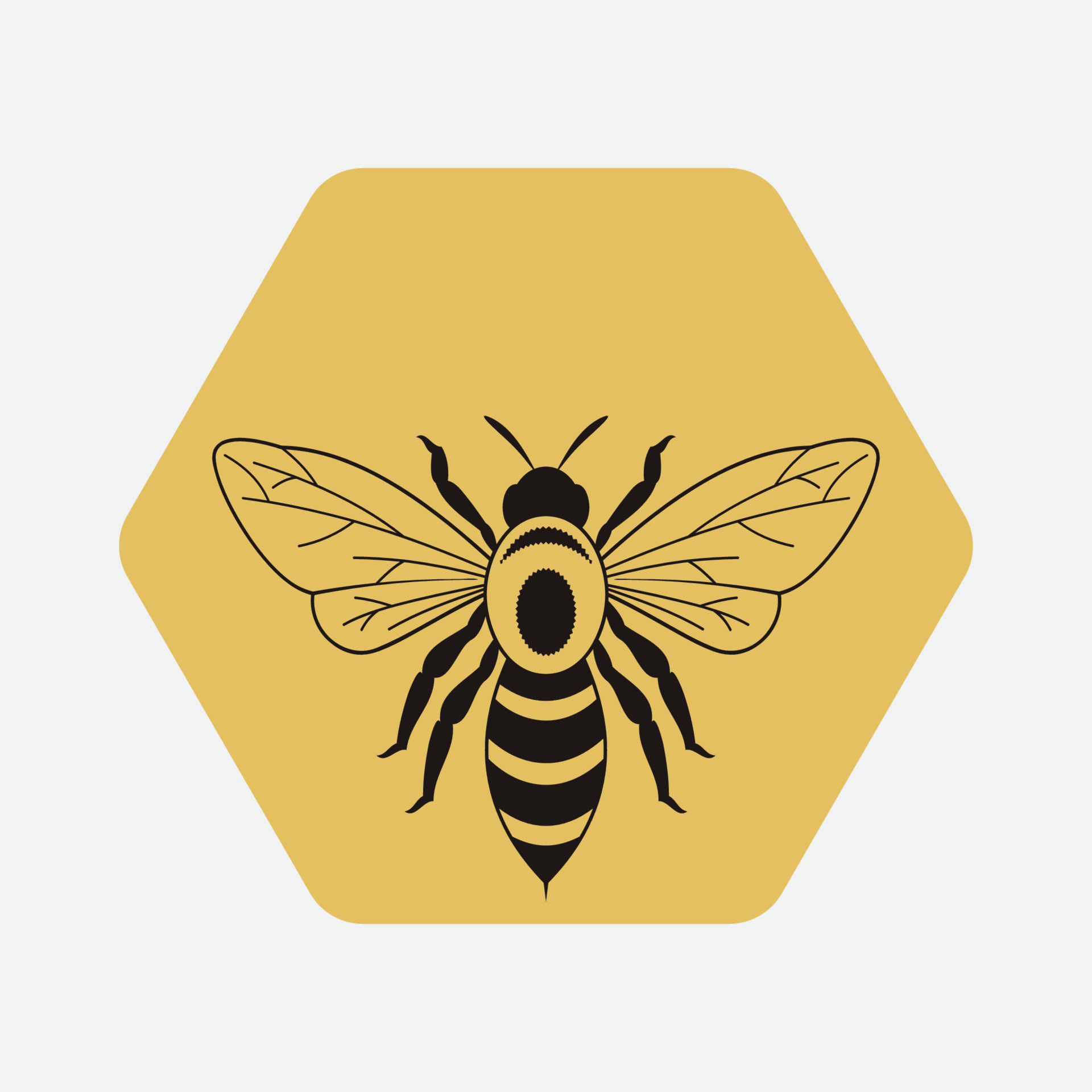 bee logo illustrations design icon 17213192 Vector Art at Vecteezy