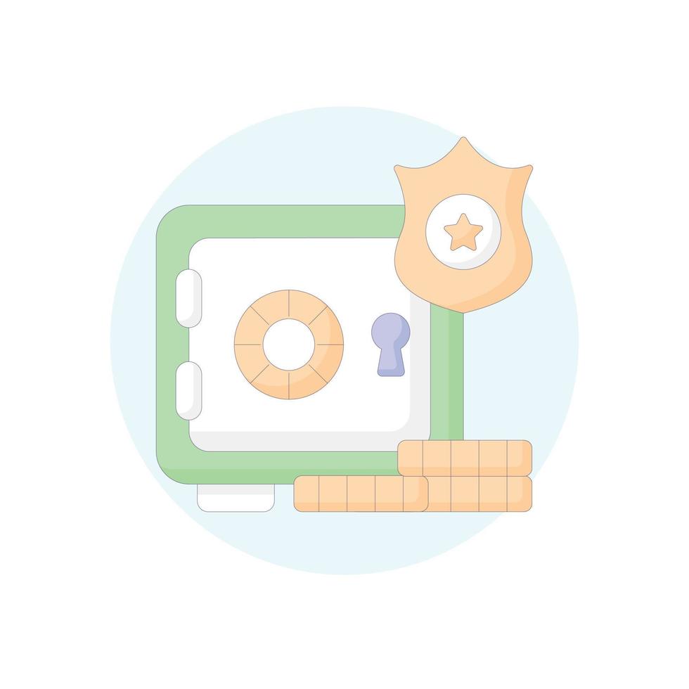 Encryption vector With Background icon style illustration. EPS 10 file ...