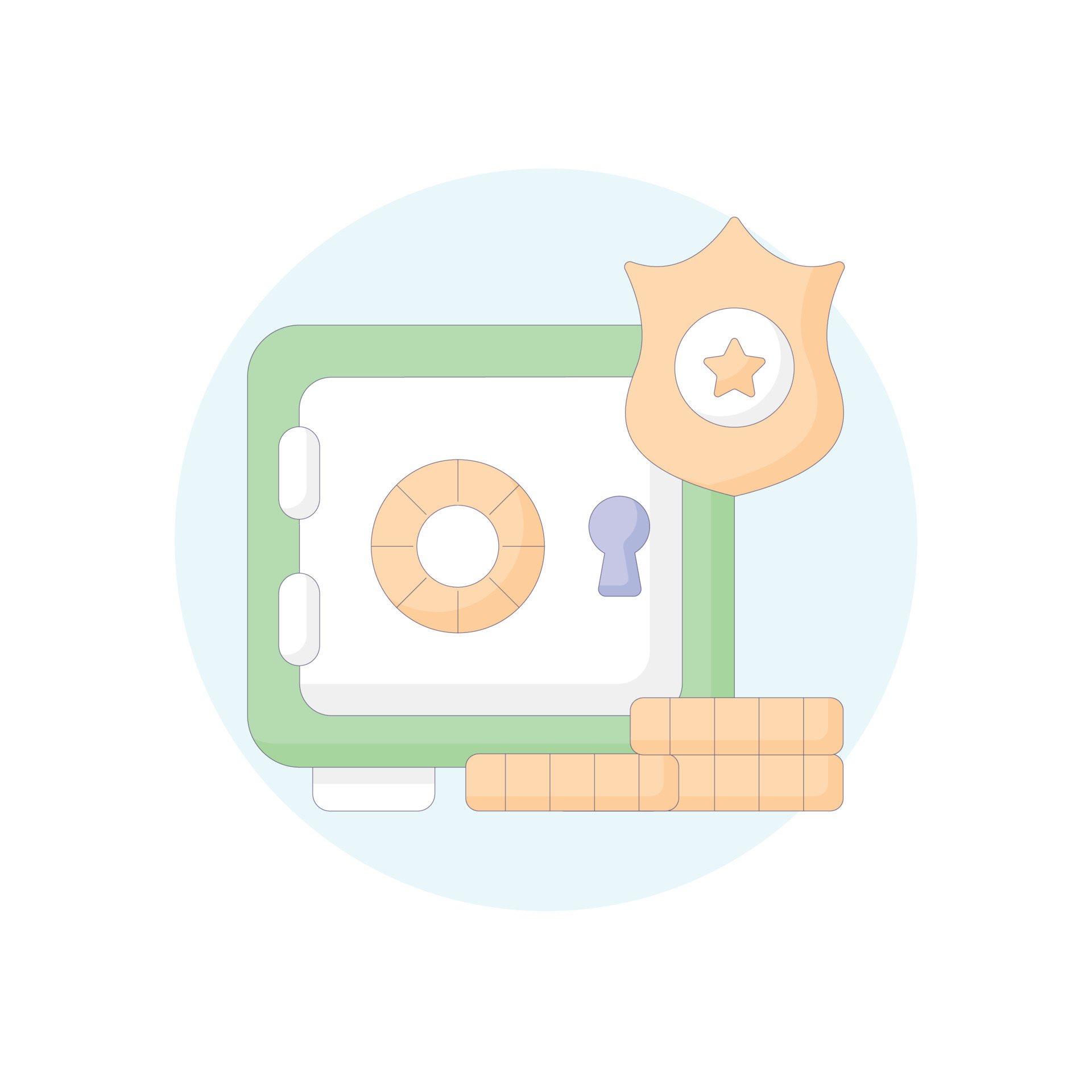 Encryption Vector With Background Icon Style Illustration Eps 10 File