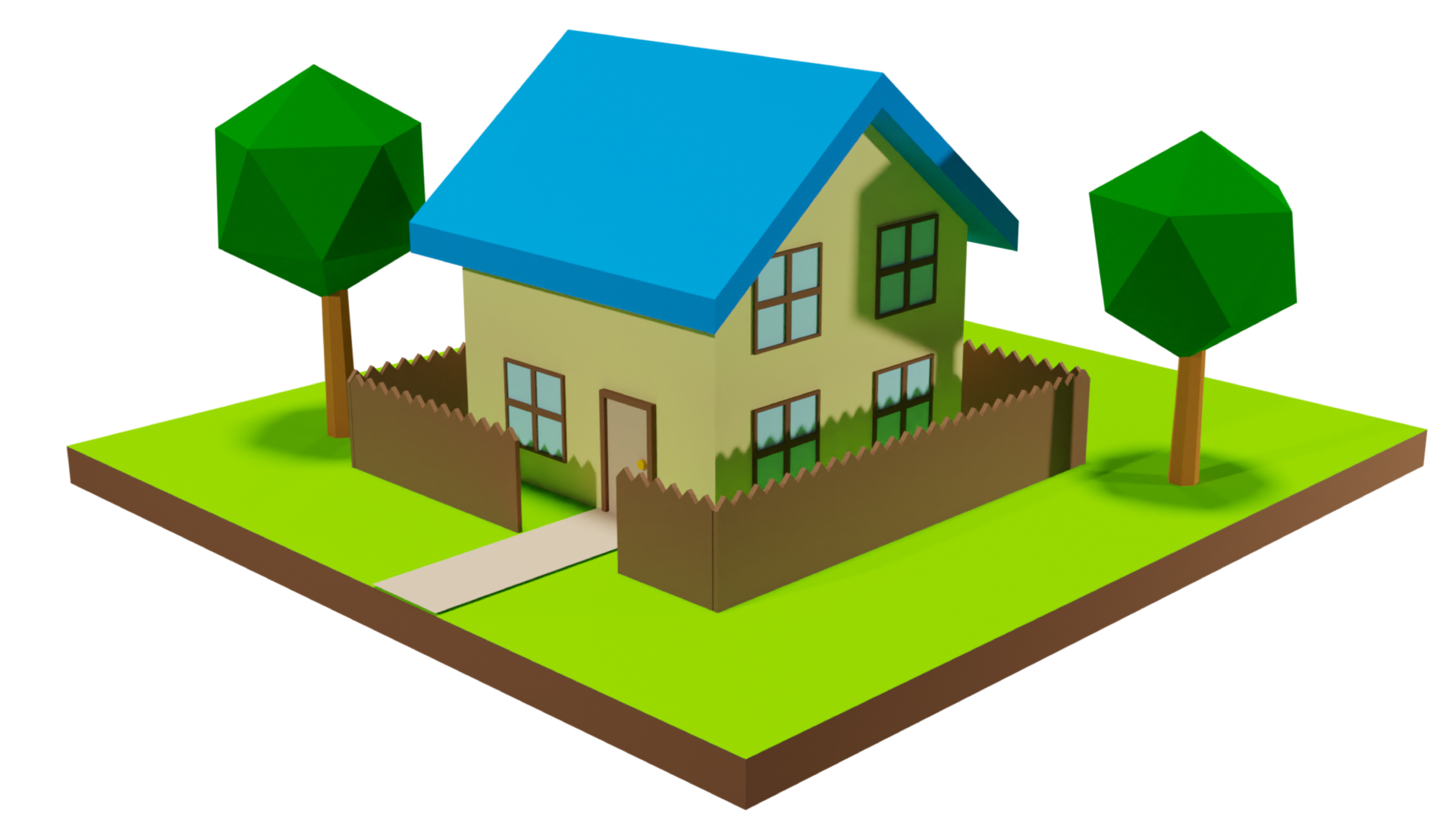 3D House Isometric Low Poly 17219928 PNG 3D House Isometric Low Poly 17219928 PNG