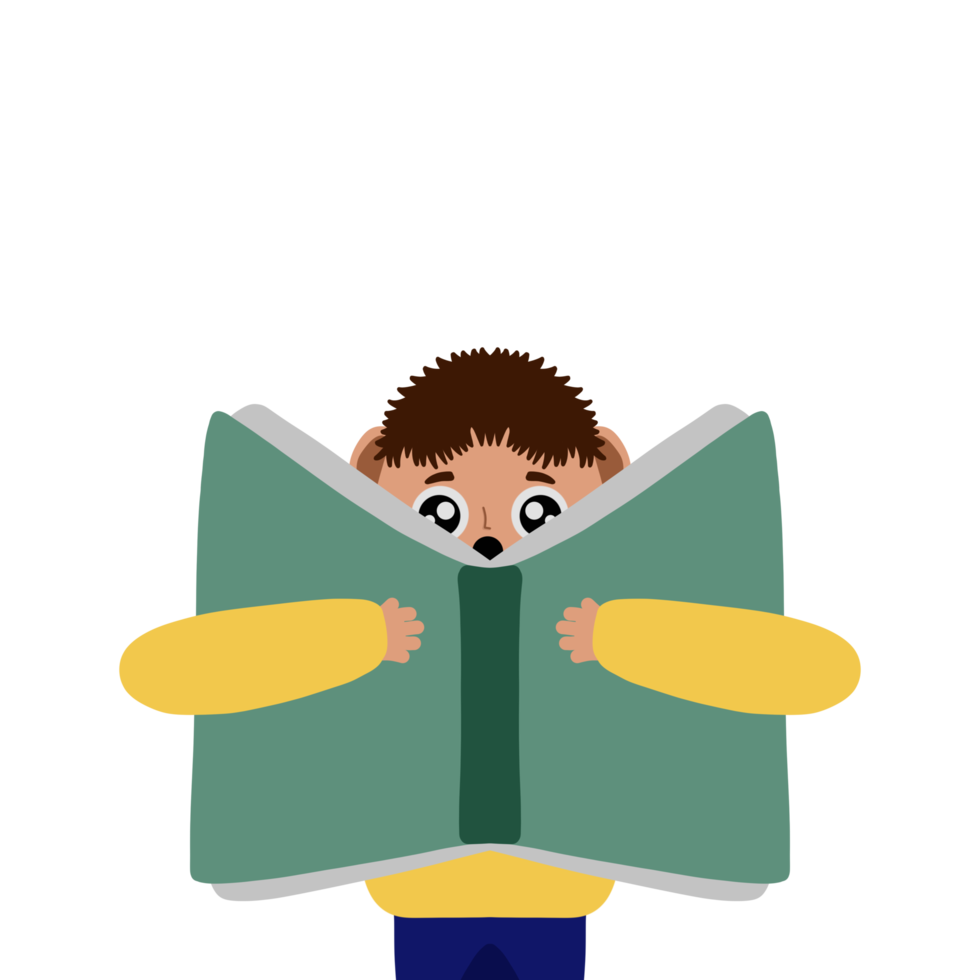 Niño Leyendo Libro 17220335 Png