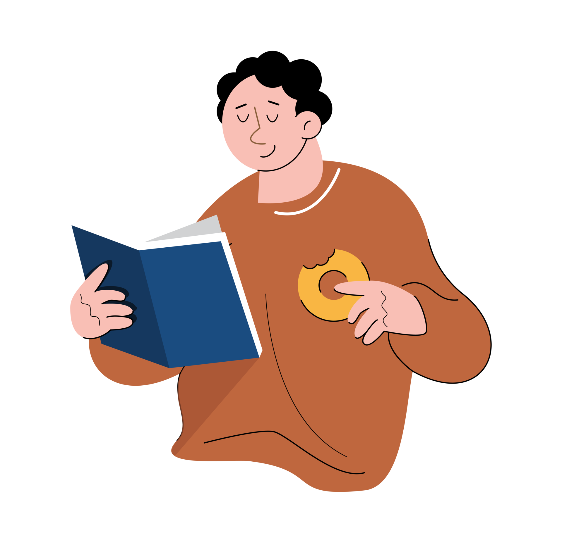 Character People Read Book 17221592 Png