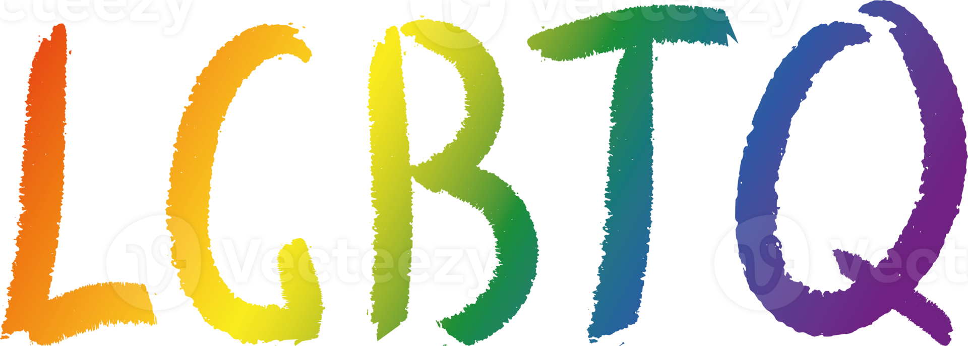 Gender Lgbt Doodle Rainbow Gradient Texture Brushstroke Lettering