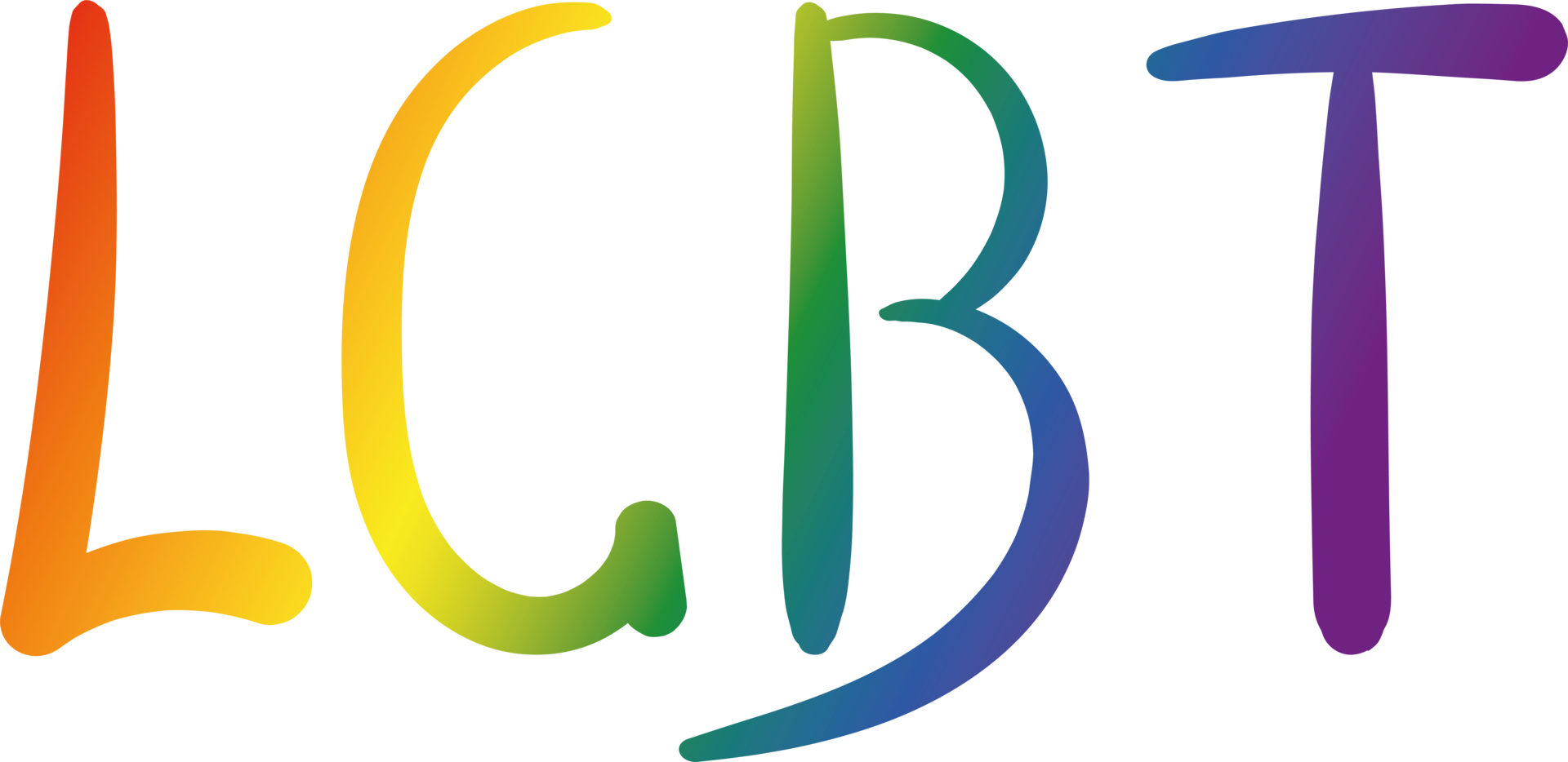 Gender Lgbt Doodle Rainbow Gradient Lettering Title Lgbt 17222958 Png