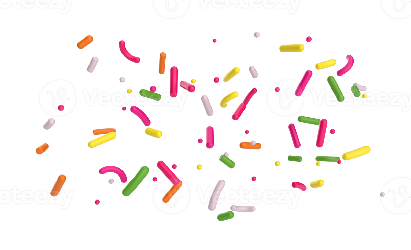 Colorful sprinkle falling 3d illustration 17223069 PNG Colorful sprinkle falling 3d illustration 17223069 PNG