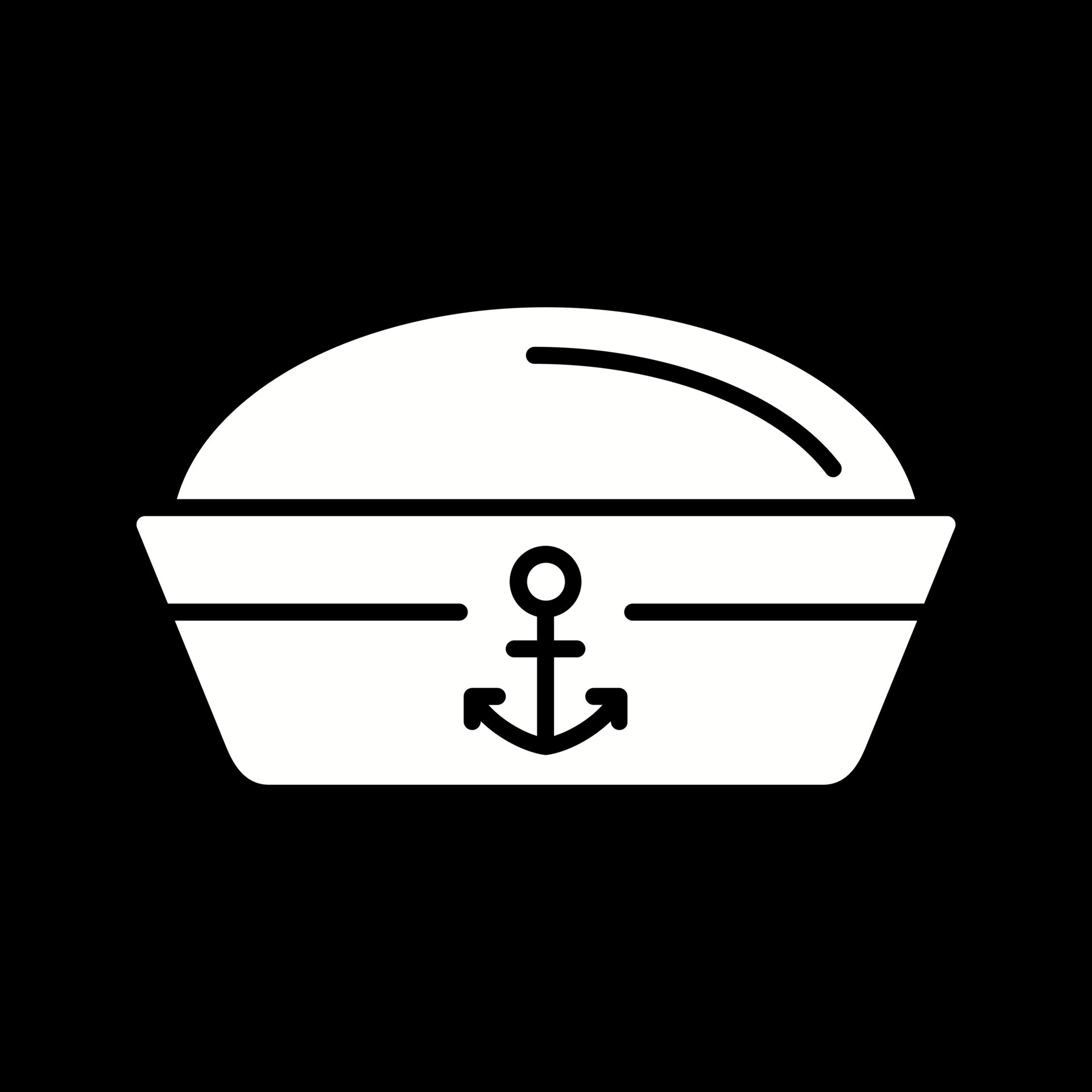 Sailor Hat Vector Icon 17223207 Vector Art At Vecteezy