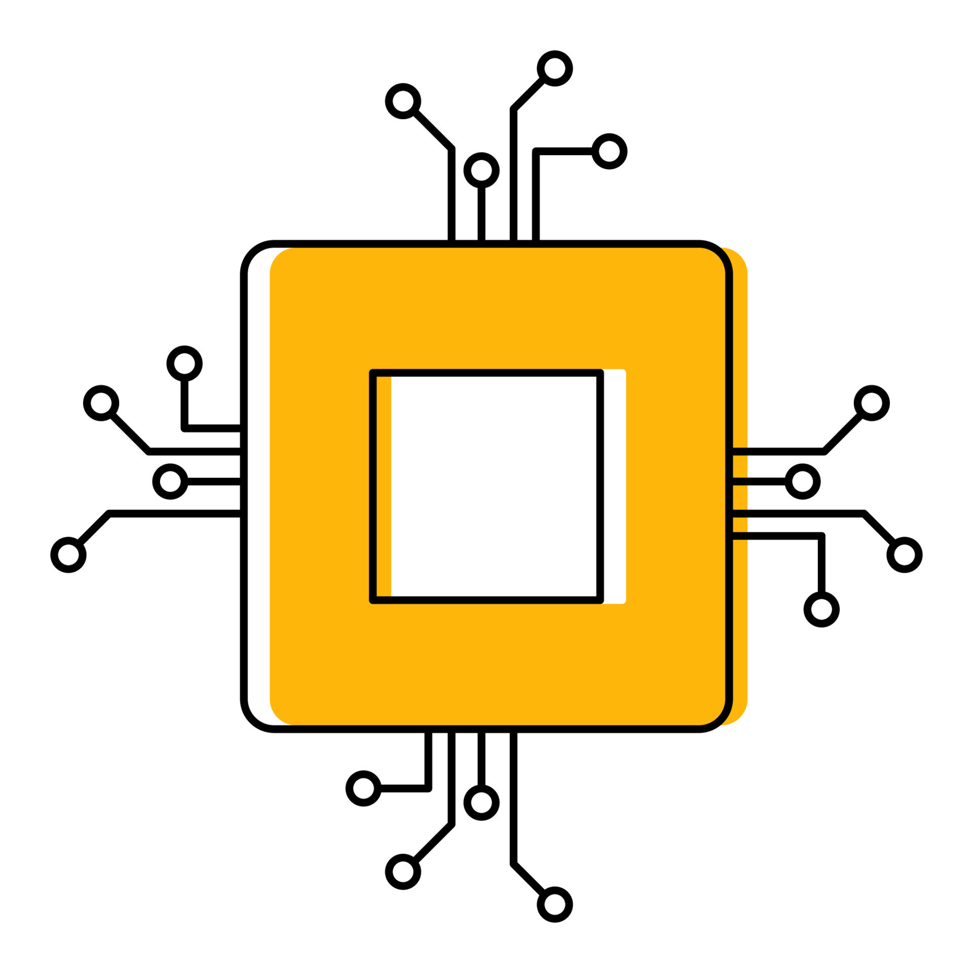 Processor icon, suitable for a wide range of digital creative projects ...