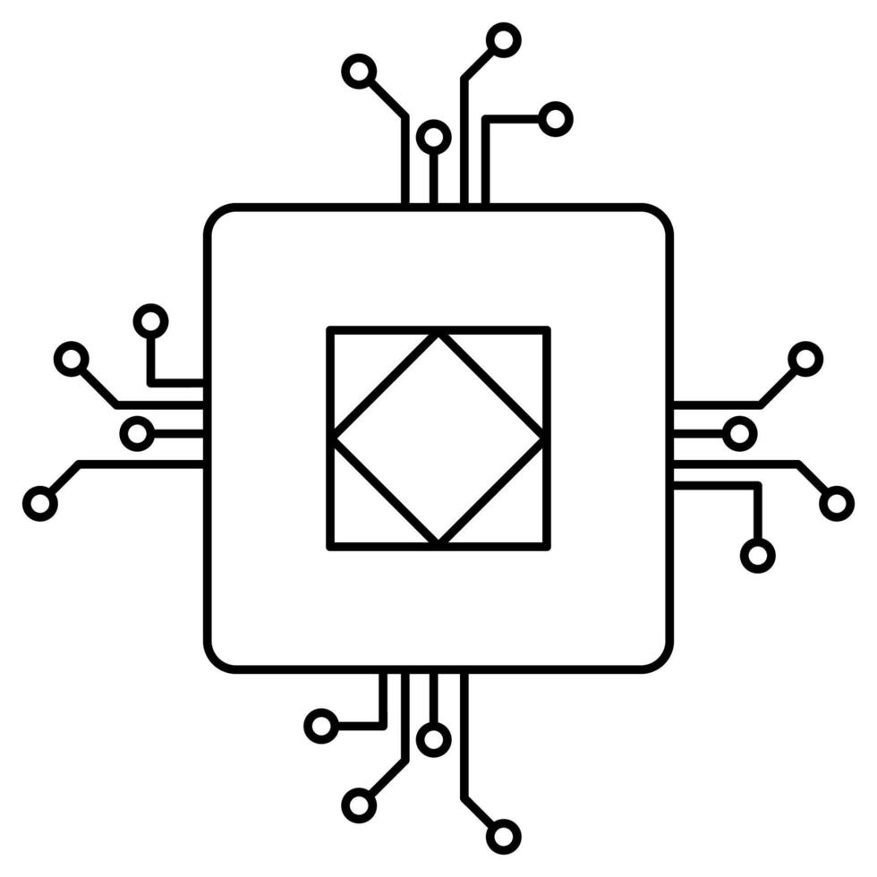 Processor icon, suitable for a wide range of digital creative projects ...