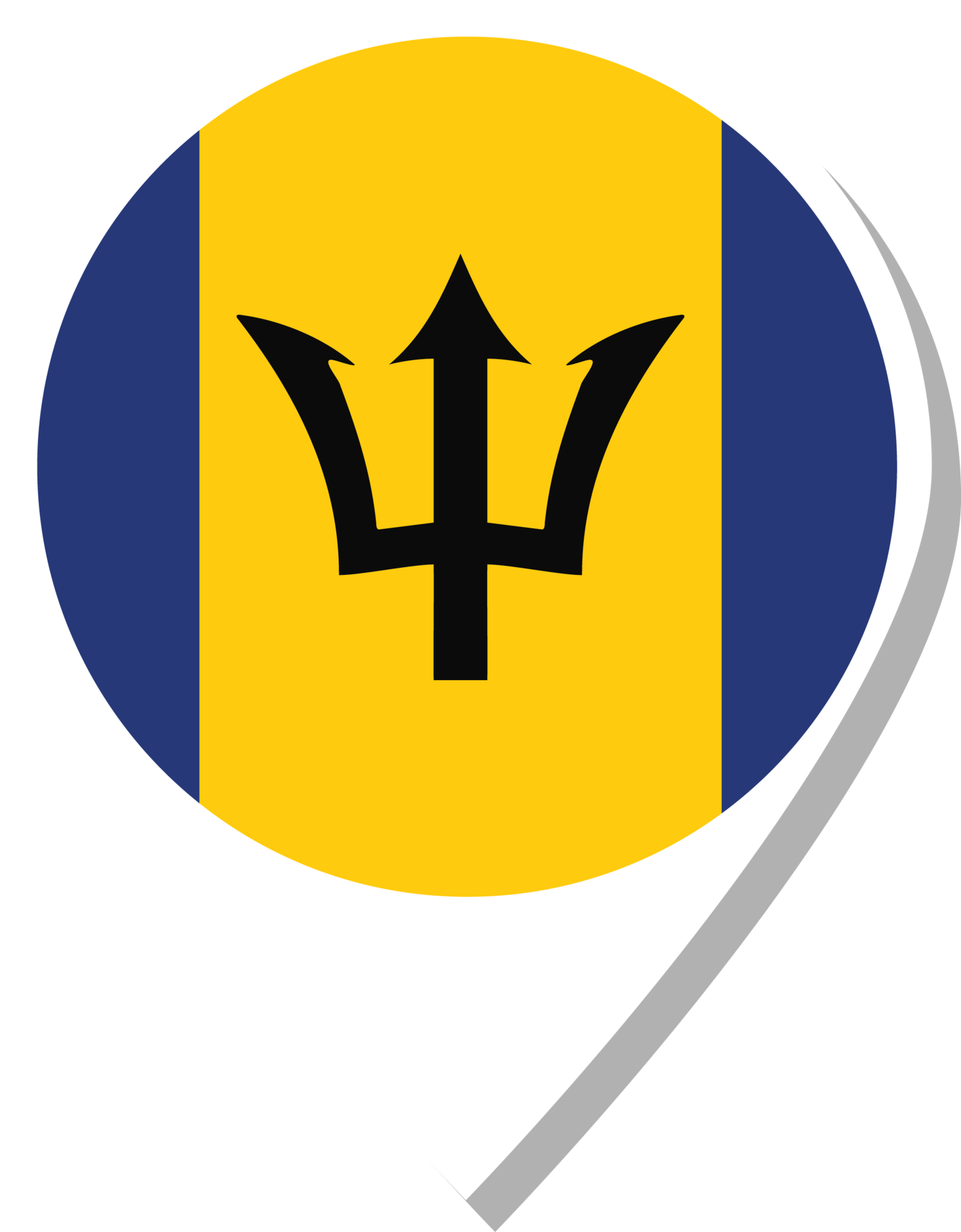 Barbados Flag Check In Icon 17225415 Png 0682