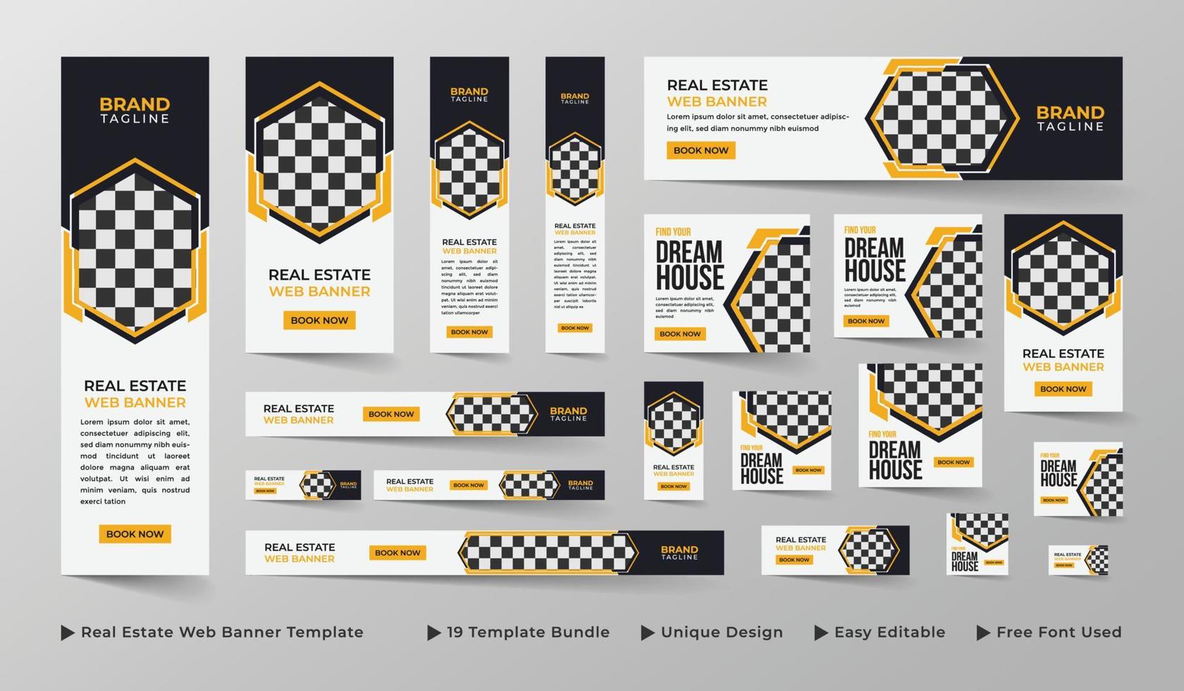 Real estate web banner template design 17226603 Vector Art at Vecteezy Real estate web banner template design 17226603 Vector Art at Vecteezy