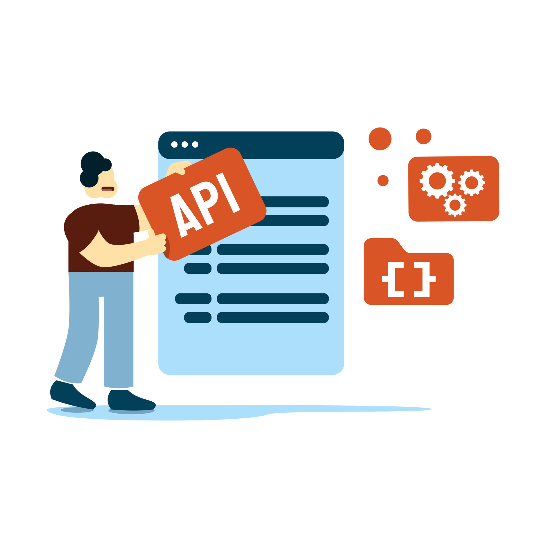 Interface Api Ui And Ux Designers Create Functional Web Interface
