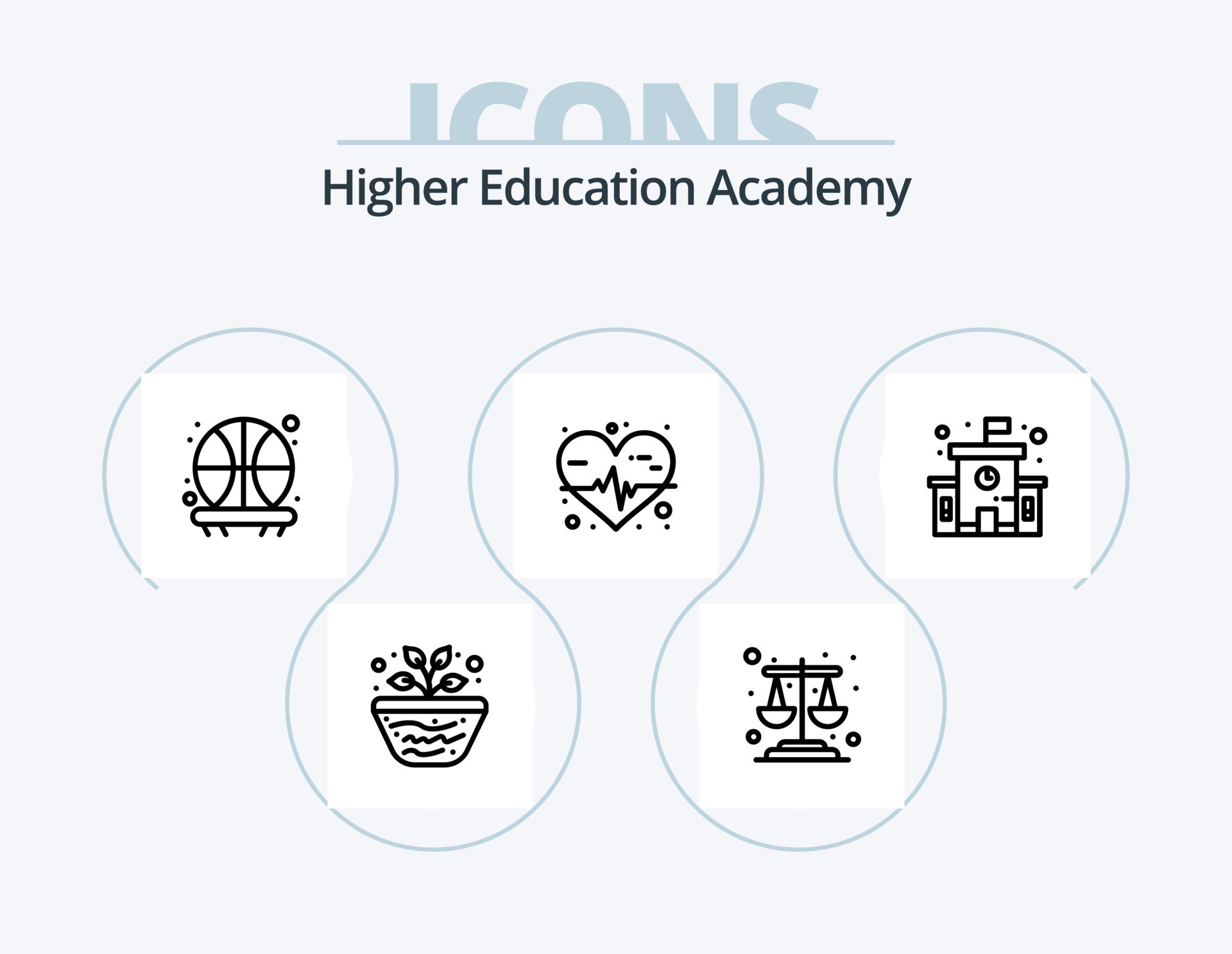 Academy Line Icon Pack 5 Icon Design. . online. education. lesson ...
