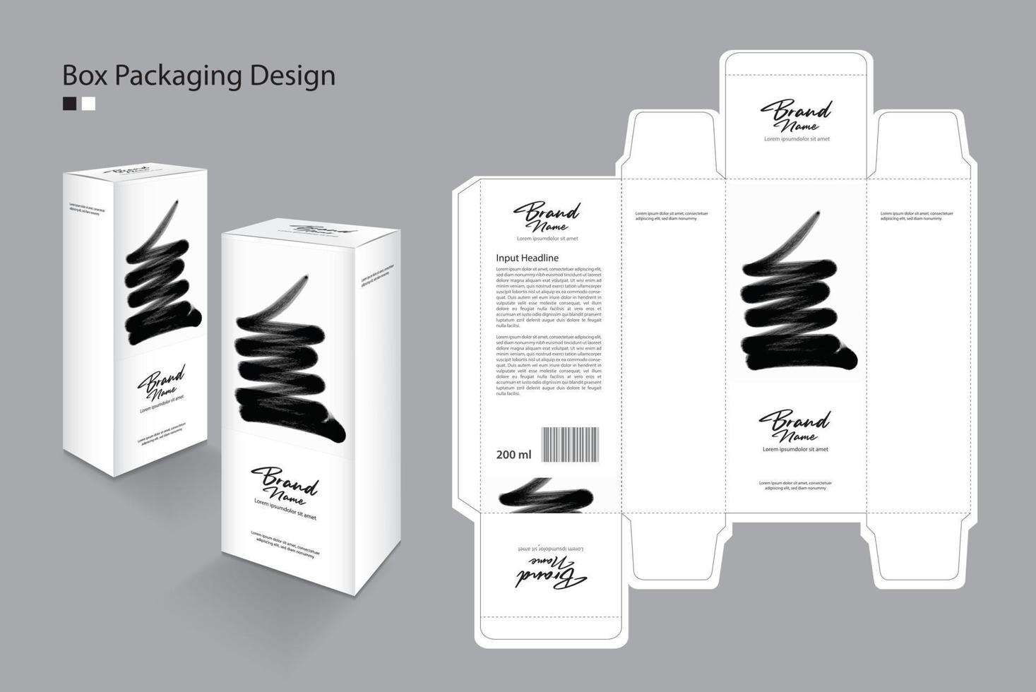 Box design, Packaging design Template for cosmetic, perfume, Supplement ... Box design, Packaging design Template for cosmetic, perfume, Supplement ...
