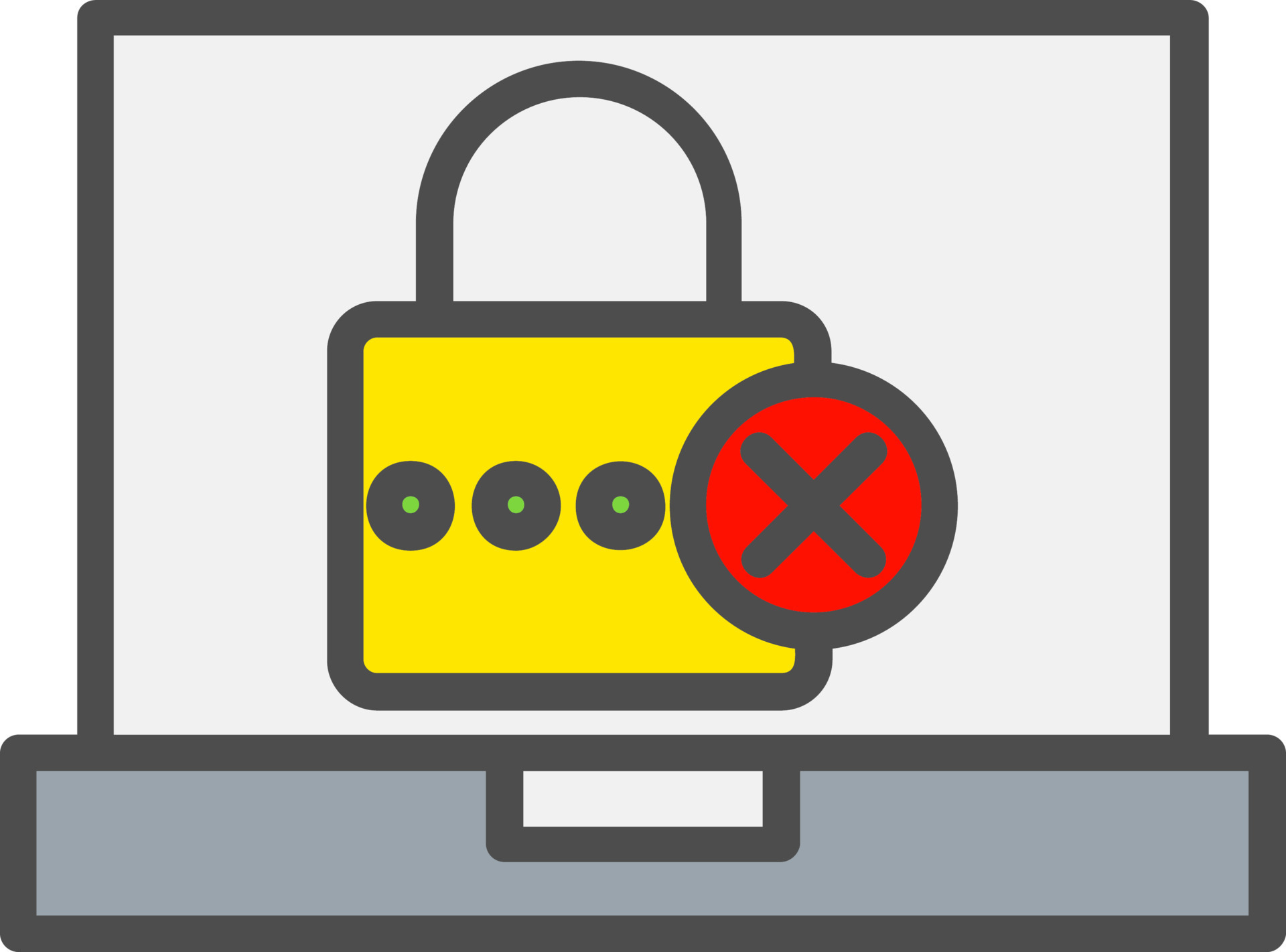 Wrong Password Vector Icon 17254367 Vector Art At Vecteezy