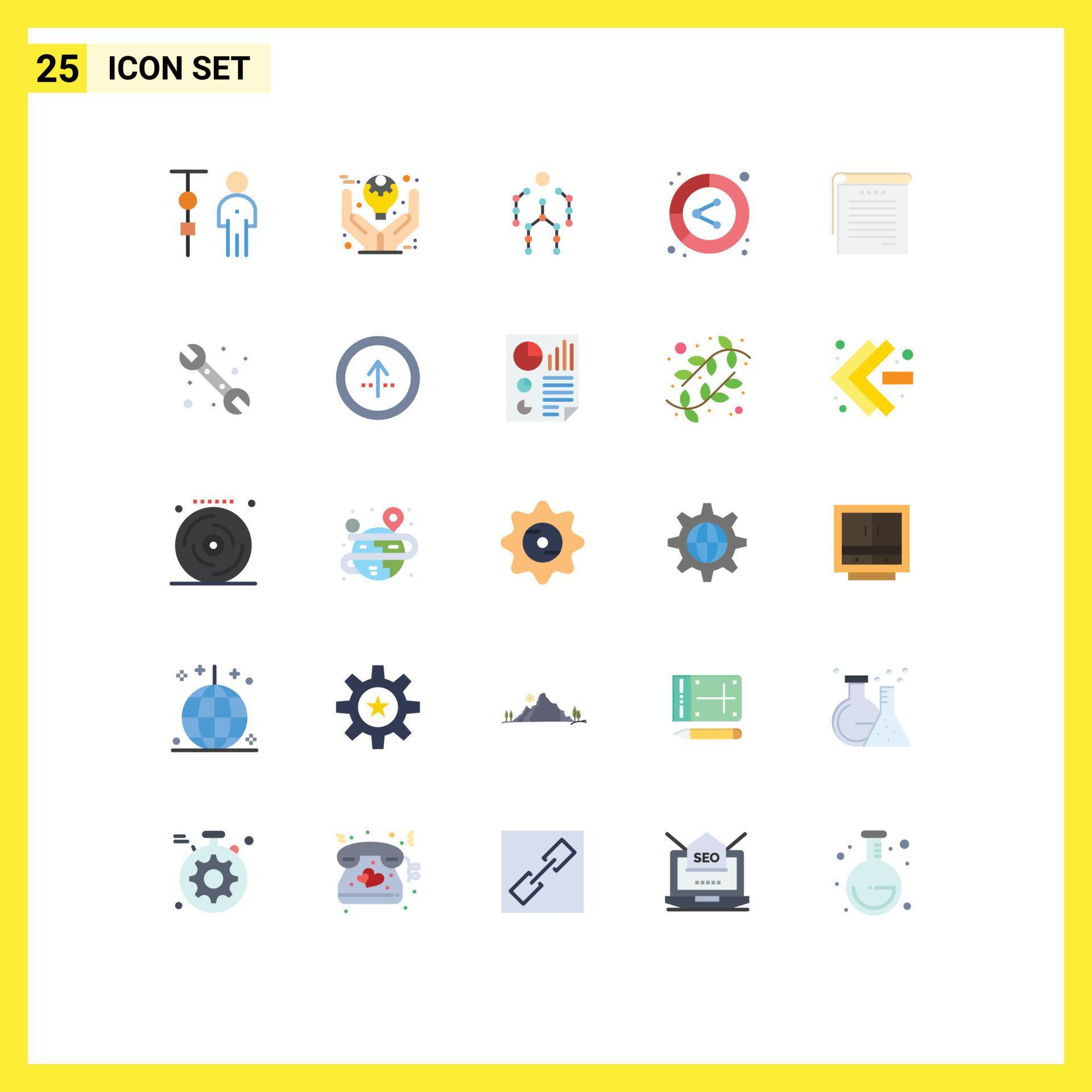 Set Of 25 Modern Ui Icons Symbols Signs For Data Analysis Product