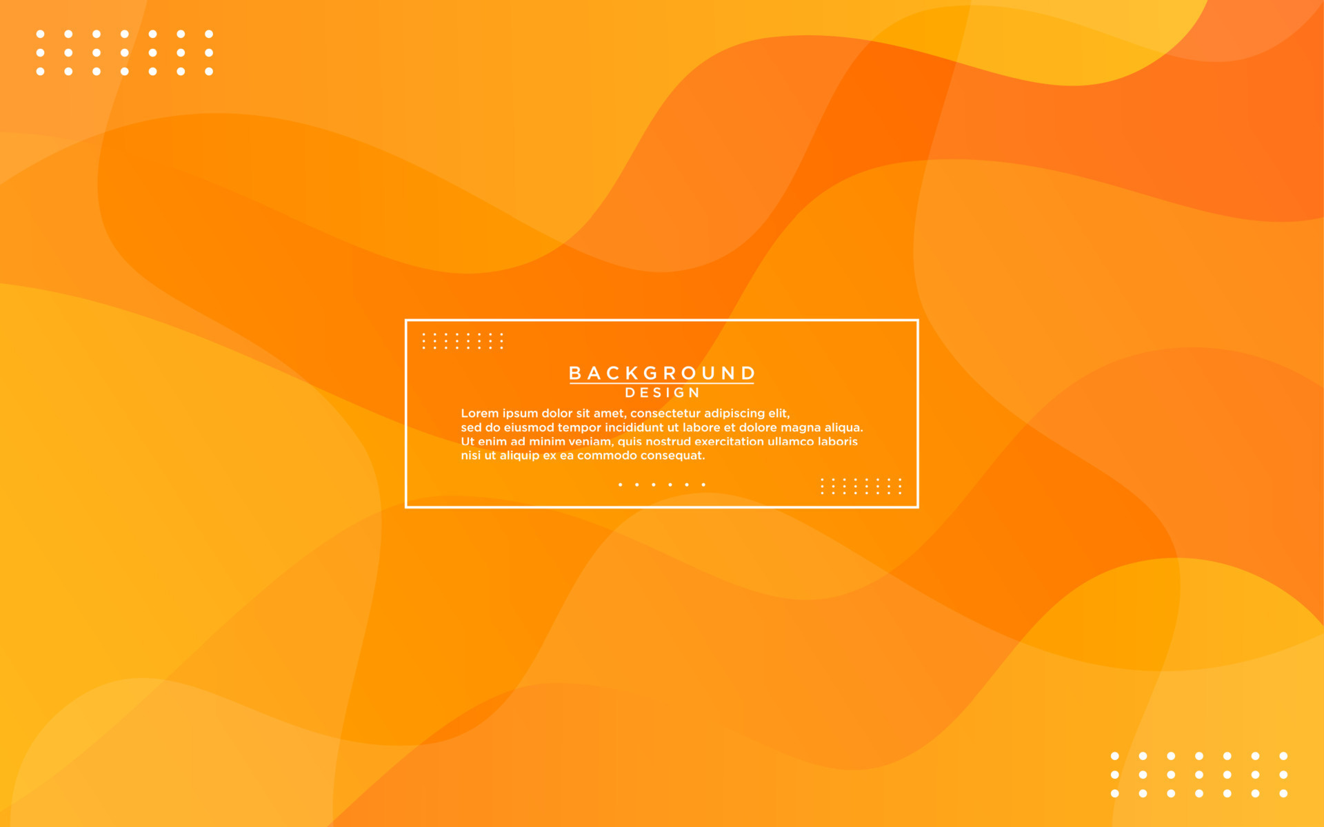 Gradient Orange waves background vector. Fluid gradient shapes ...