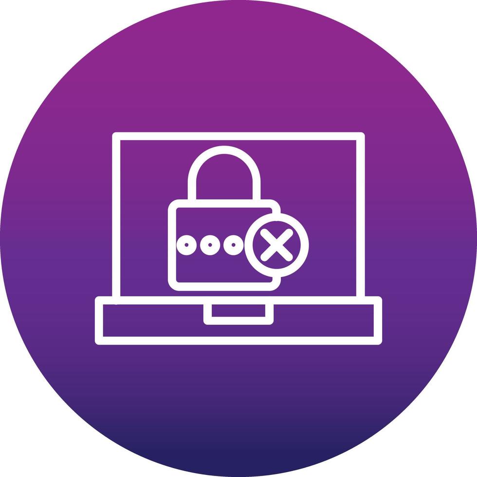 Wrong Password Vector Icon 17258173 Vector Art At Vecteezy