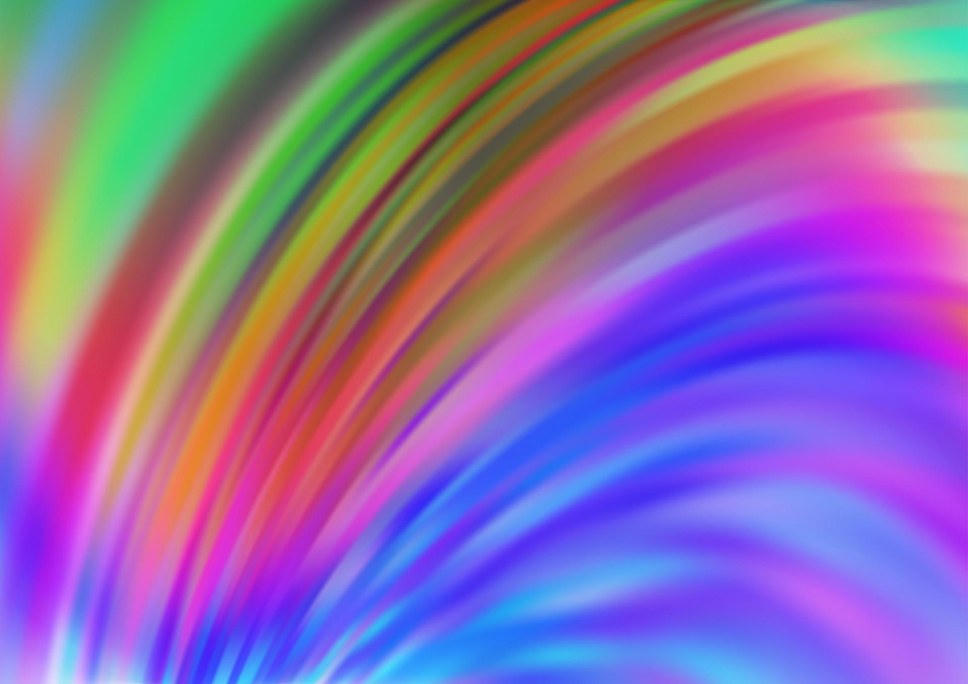 Light Multicolor, Rainbow vector background with curved circles ...
