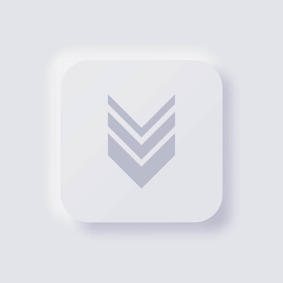 Arrow icon, White Neumorphism soft UI Design for Web design, Application UI and more, Button ...