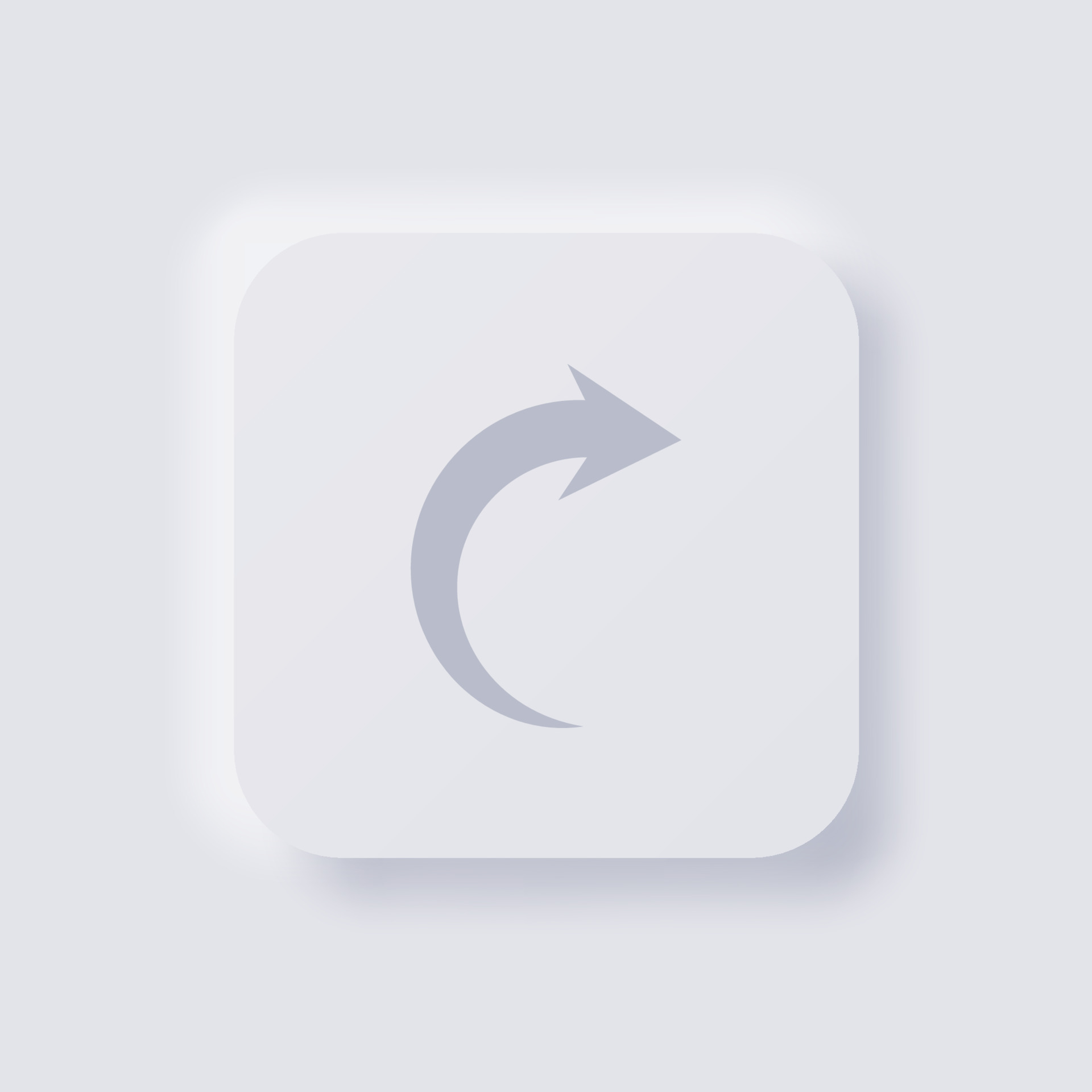 Arrow Icon White Neumorphism Soft Ui Design For Web Design