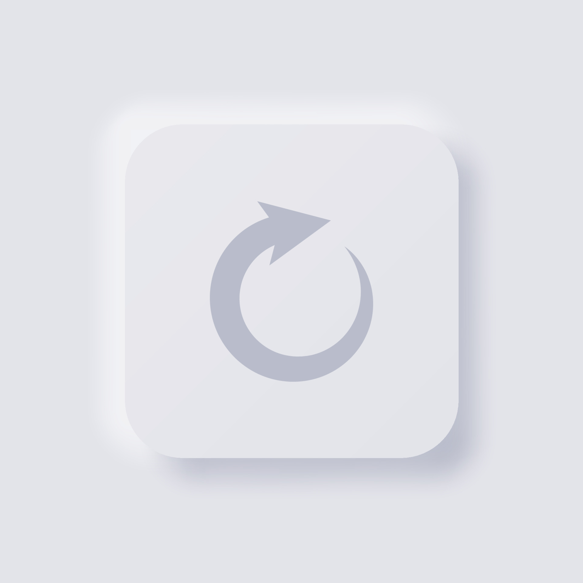 Circular Arrow Icon White Neumorphism Soft Ui Design For Web Design Application Ui And More