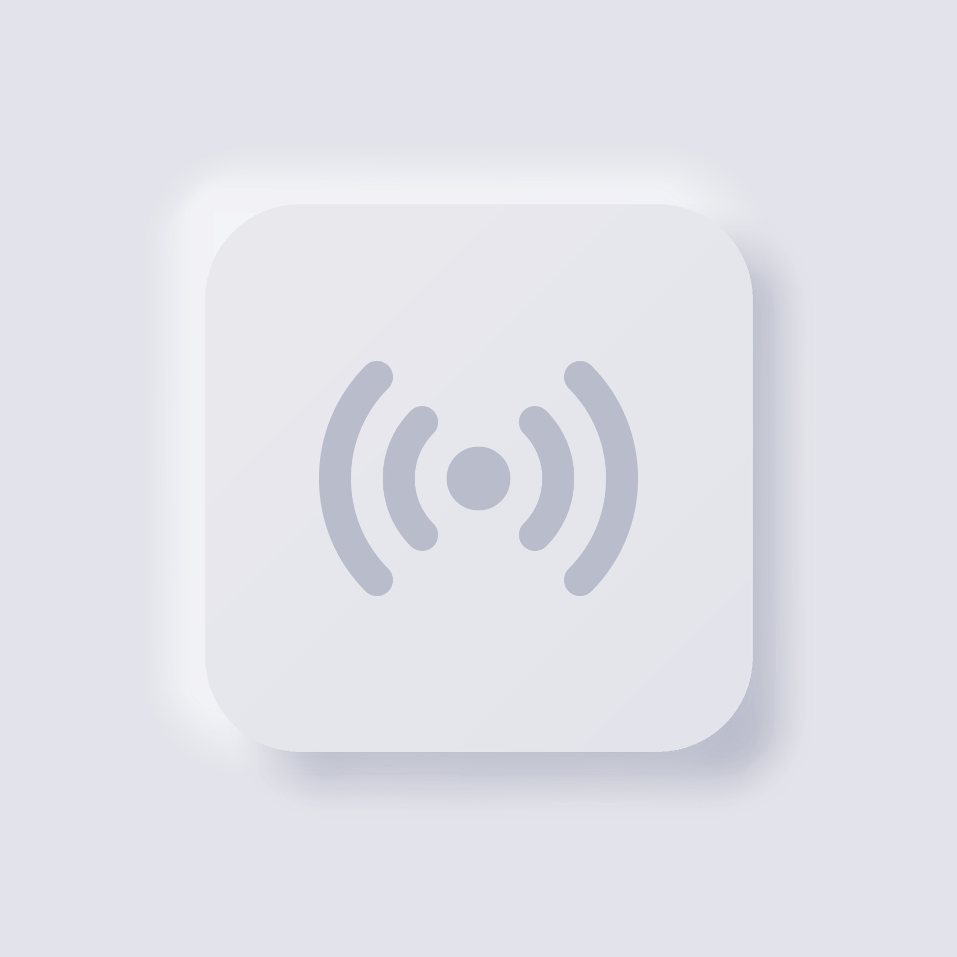 Signal Symbol Icon White Neumorphism Soft Ui Design For Web Design Application Ui And More