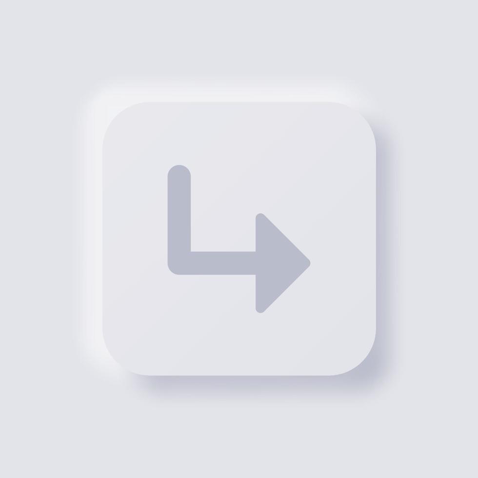 Arrow Icon White Neumorphism Soft Ui Design For Web Design Application Ui And More Button