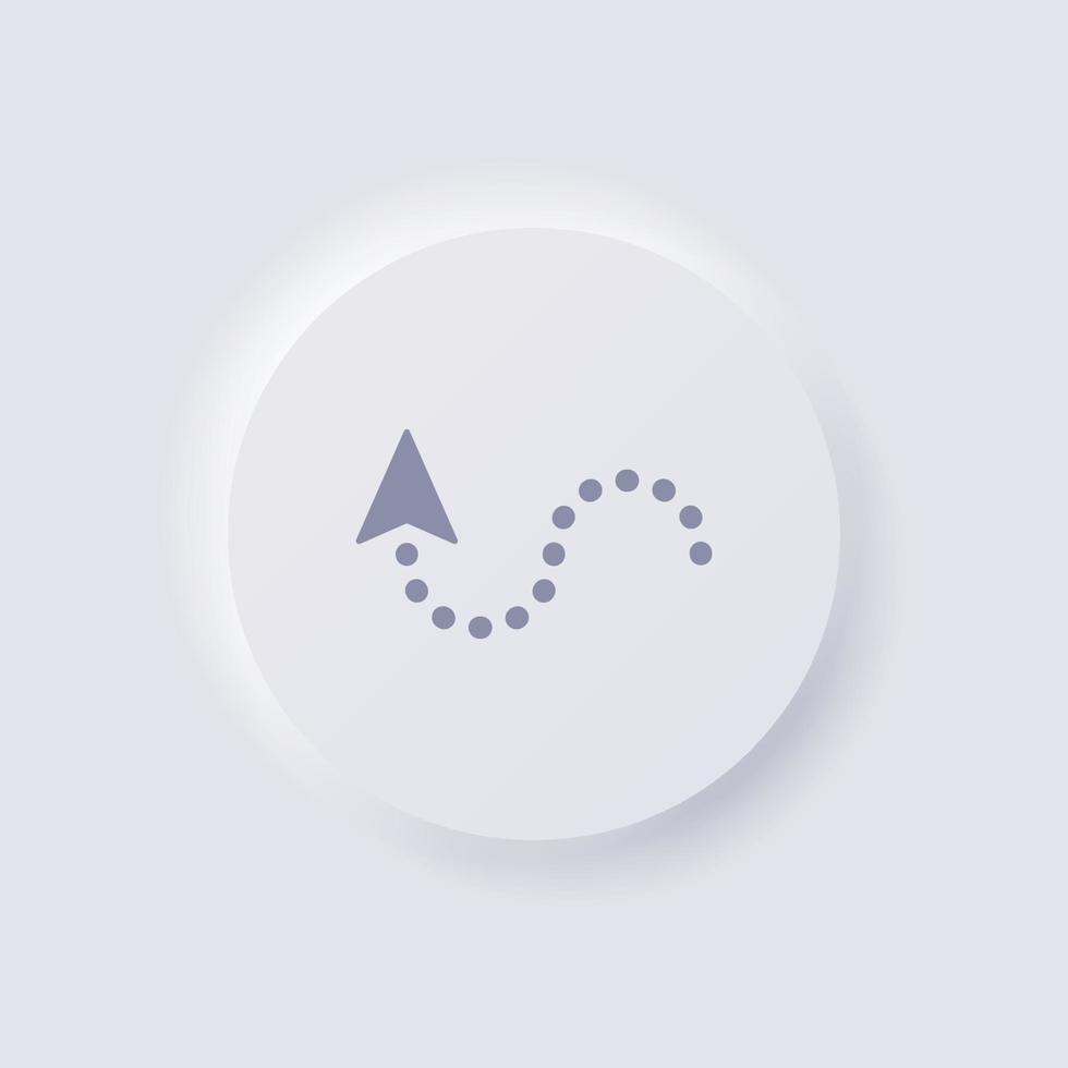 Arrow Navigation Icon White Neumorphism Soft Ui Design For Web Design Application Ui And More