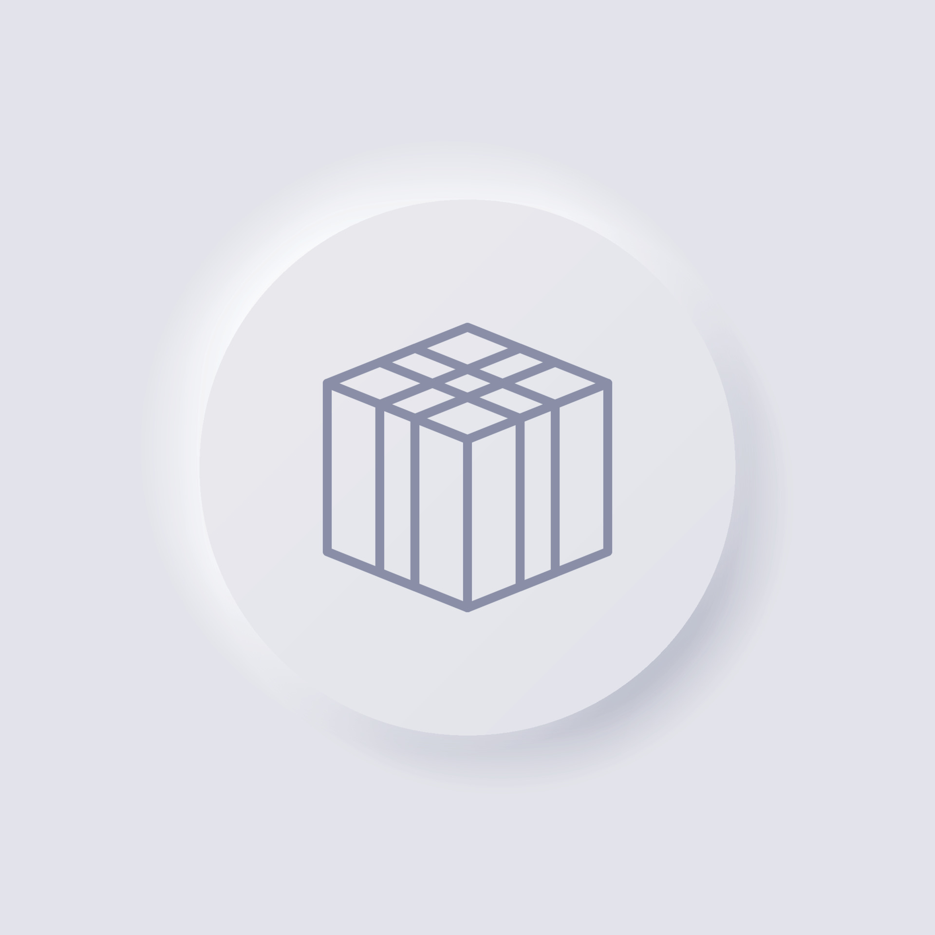 Box icon, White Neumorphism soft UI Design for Web design, Application UI and more, Button ...