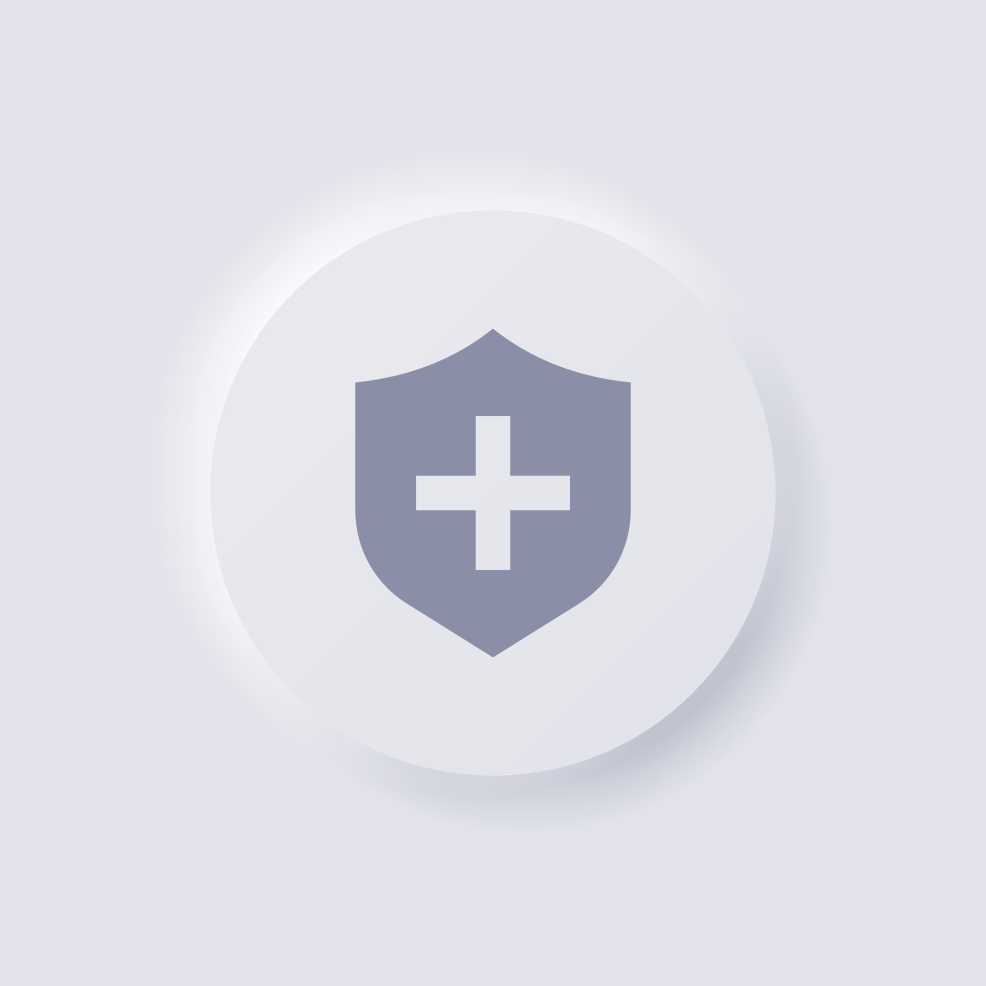 Shield Icon White Neumorphism Soft Ui Design For Web Design Application Ui And More Button
