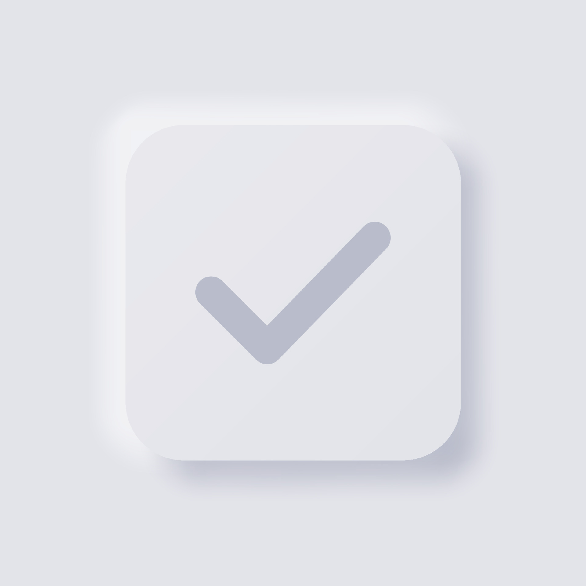 Check mark icon, Tick icon, White Neumorphism soft UI Design for Web design, Application UI and ...