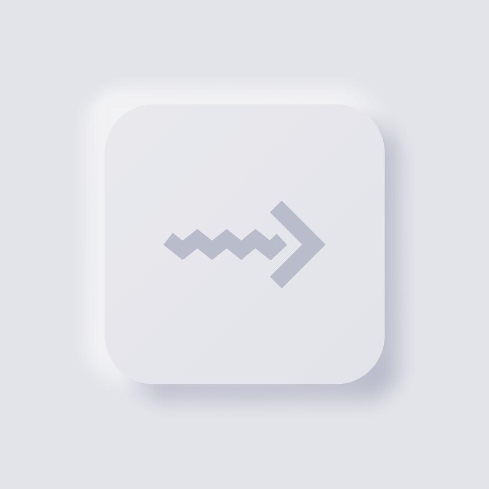 Arrow Icon White Neumorphism Soft Ui Design For Web Design Application Ui And More Button