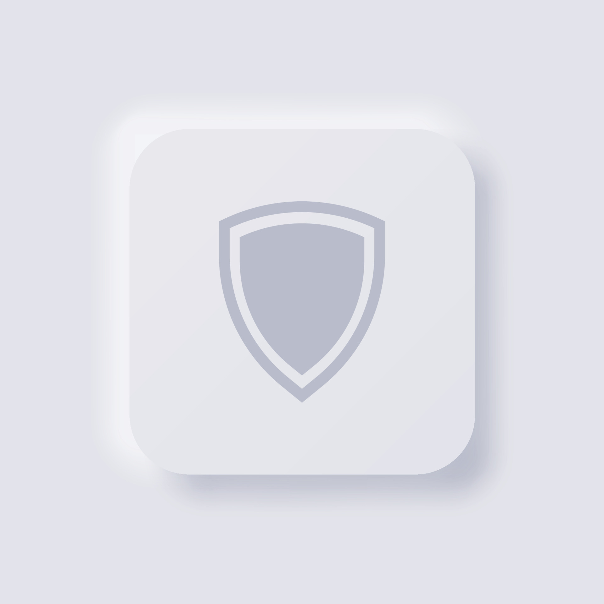 Shield Icon White Neumorphism Soft Ui Design For Web Design Application Ui And More Button
