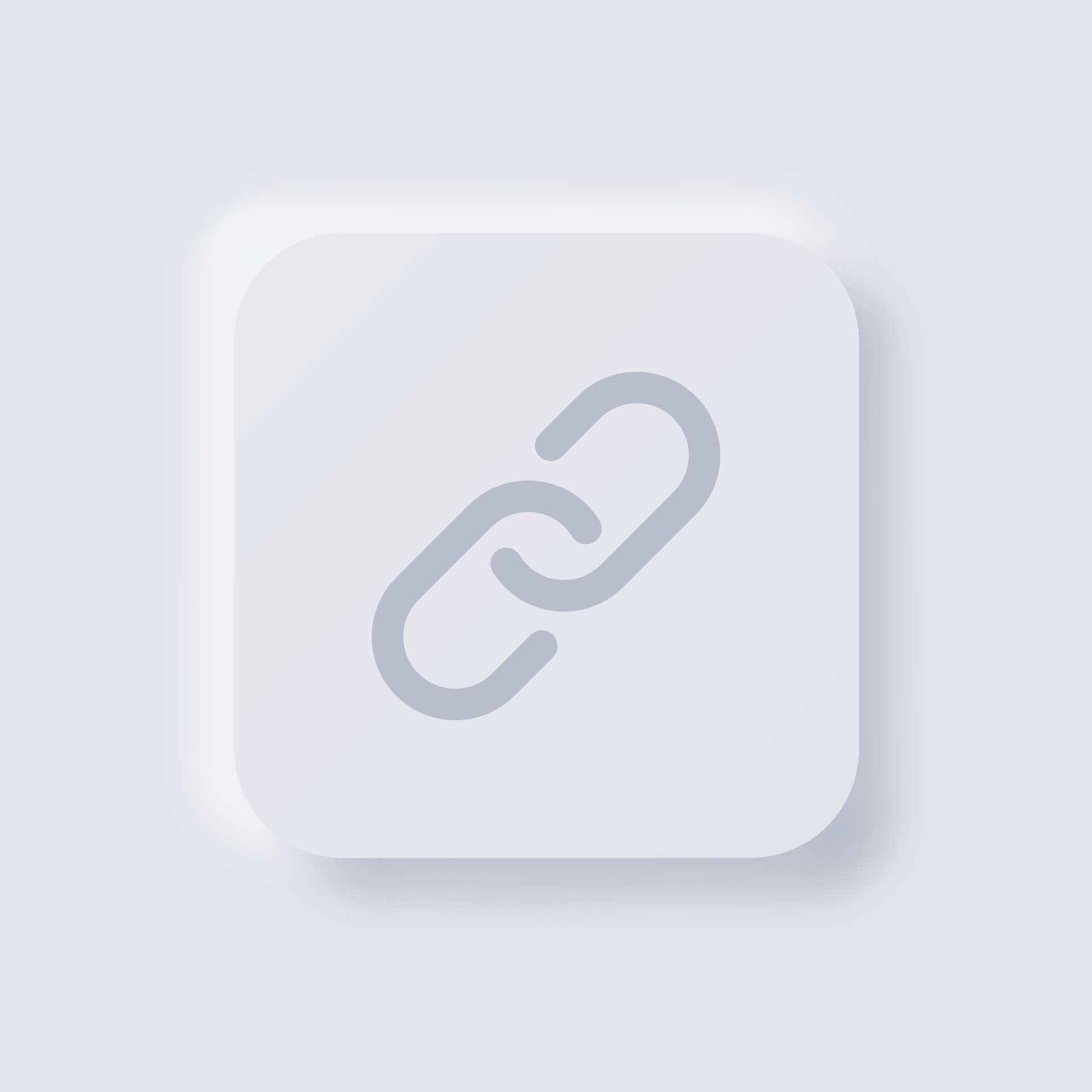 Chain icon, Link symbol, White Neumorphism soft UI Design for Web ... Chain icon, Link symbol, White Neumorphism soft UI Design for Web ...