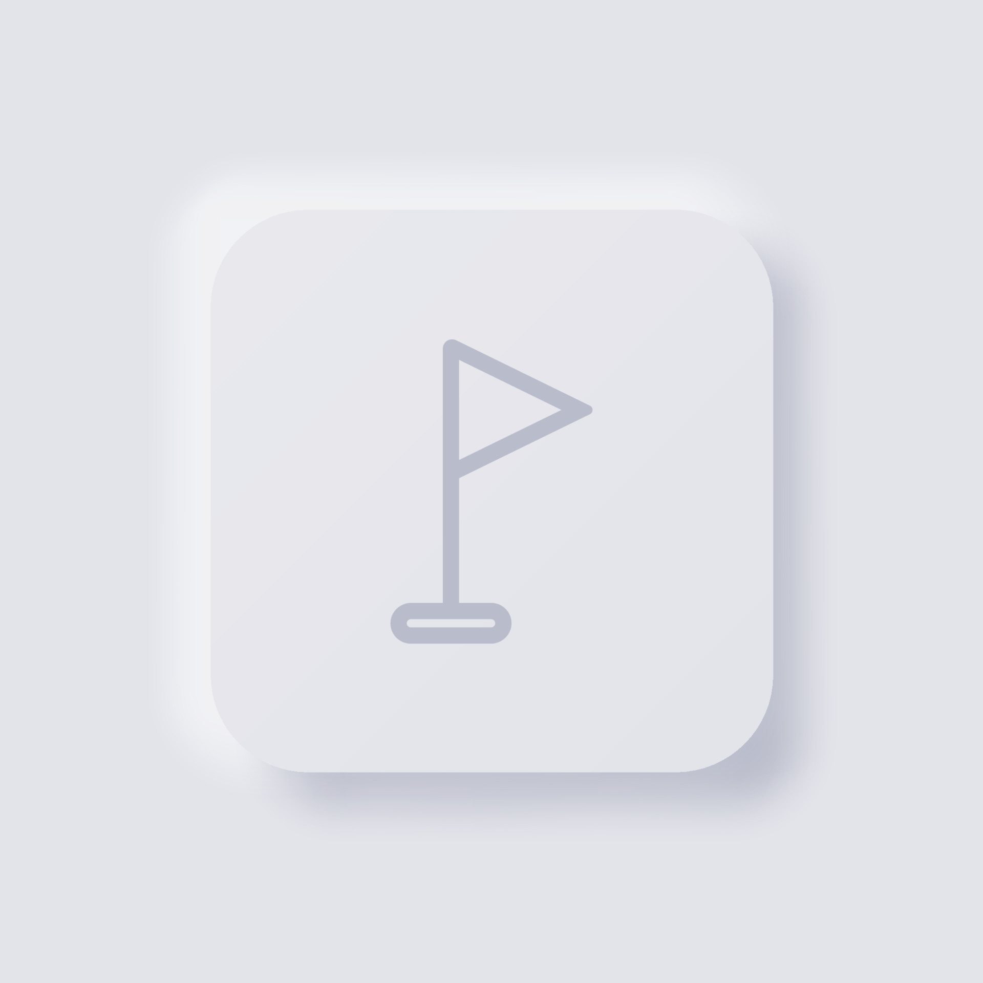 Flag icon, White Neumorphism soft UI Design for Web design, Application UI and more, Button ...