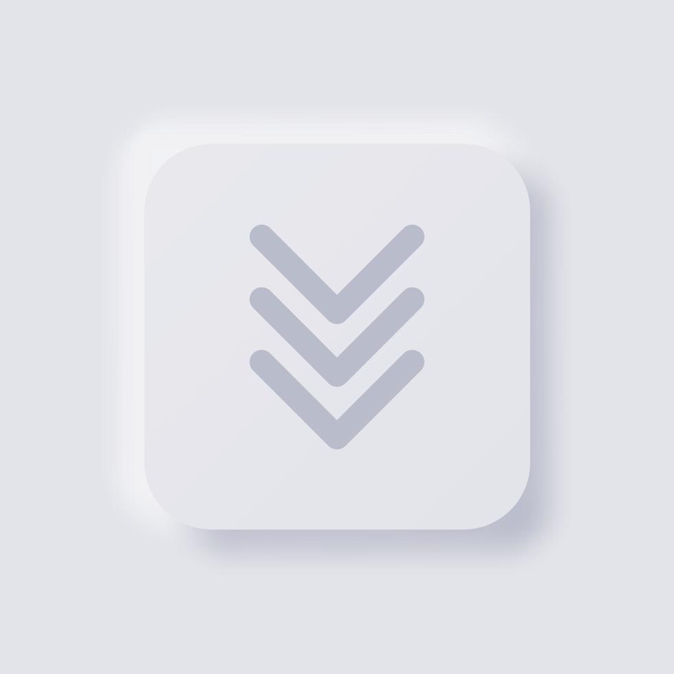 Arrow Icon White Neumorphism Soft Ui Design For Web Design Application Ui And More Button