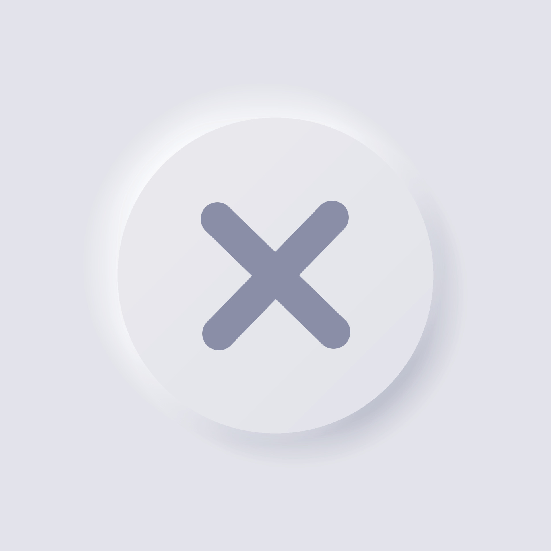 Cross Icon White Neumorphism Soft Ui Design For Web Design Application Ui And More Button