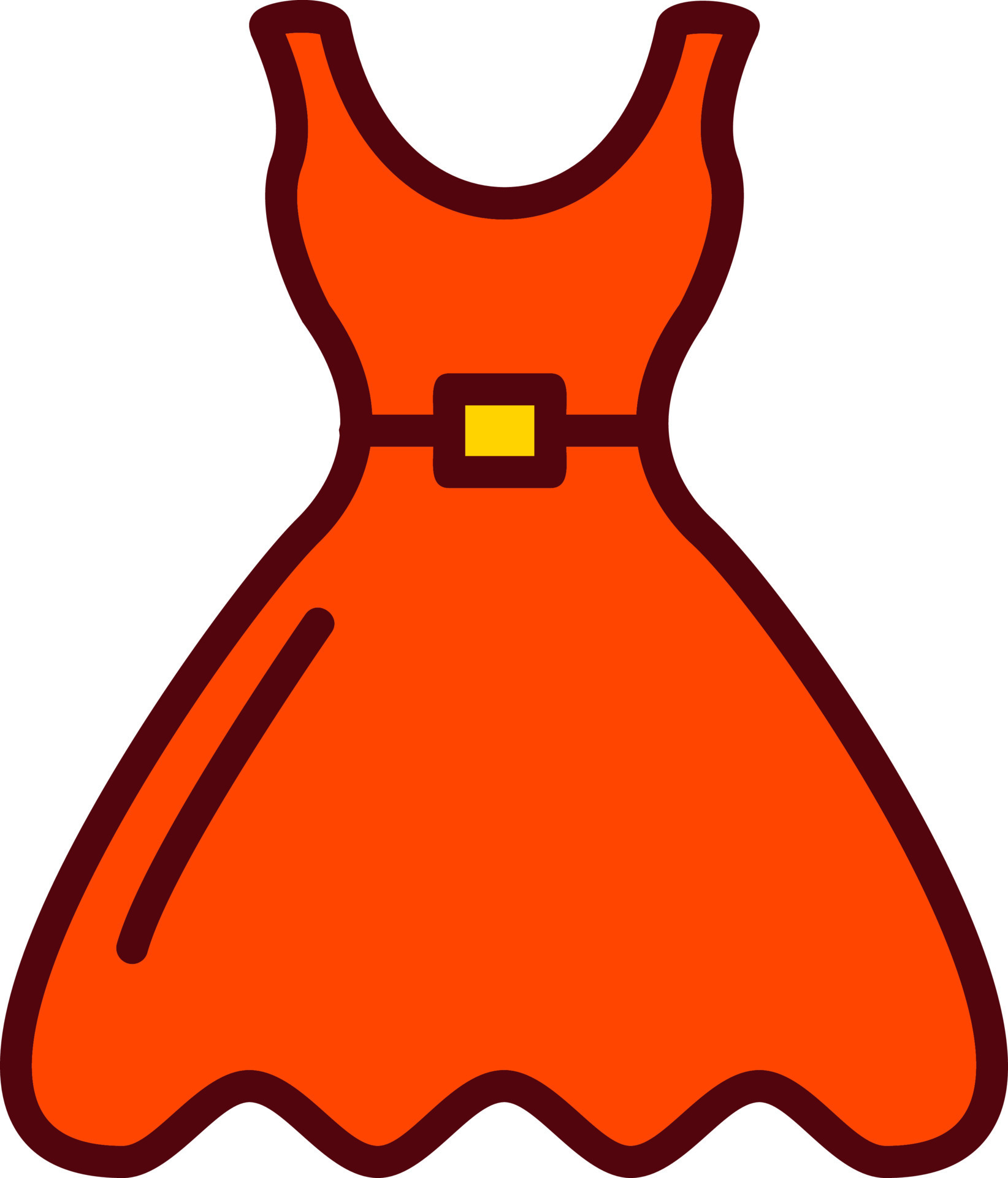 Dress Vector Icon 17267074 Vector Art At Vecteezy