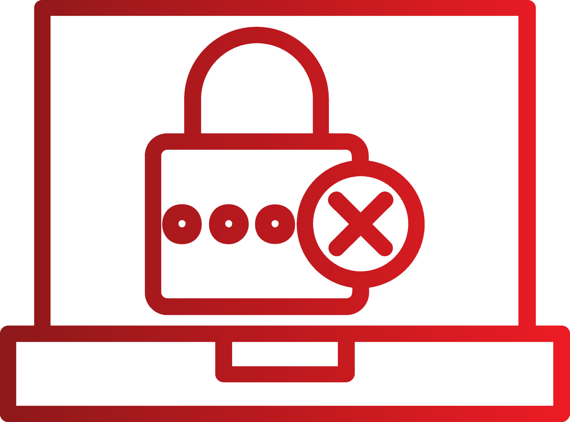 Wrong Password Vector Icon 17269238 Vector Art At Vecteezy