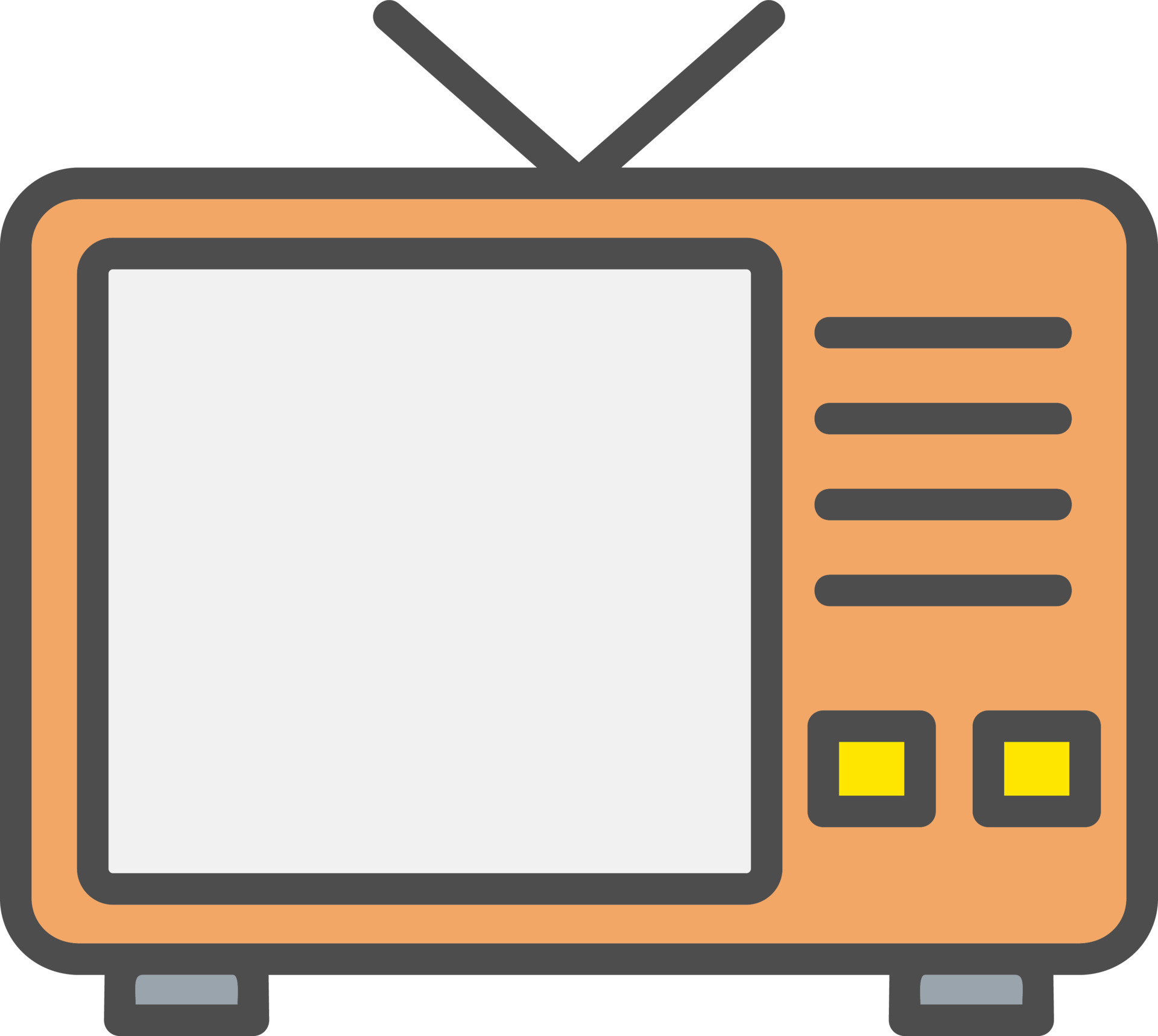 icono de vector de tv 17269628 Vector en Vecteezy