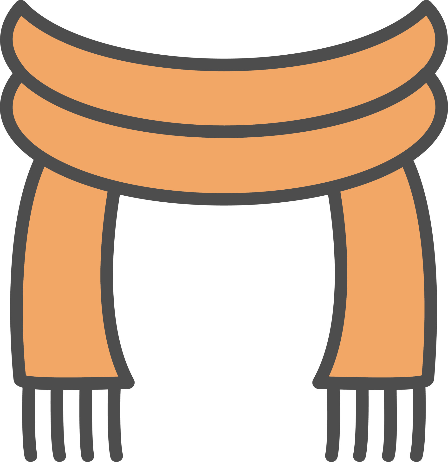 Winter Scarf Vector Icon 17273375 Vector Art At Vecteezy