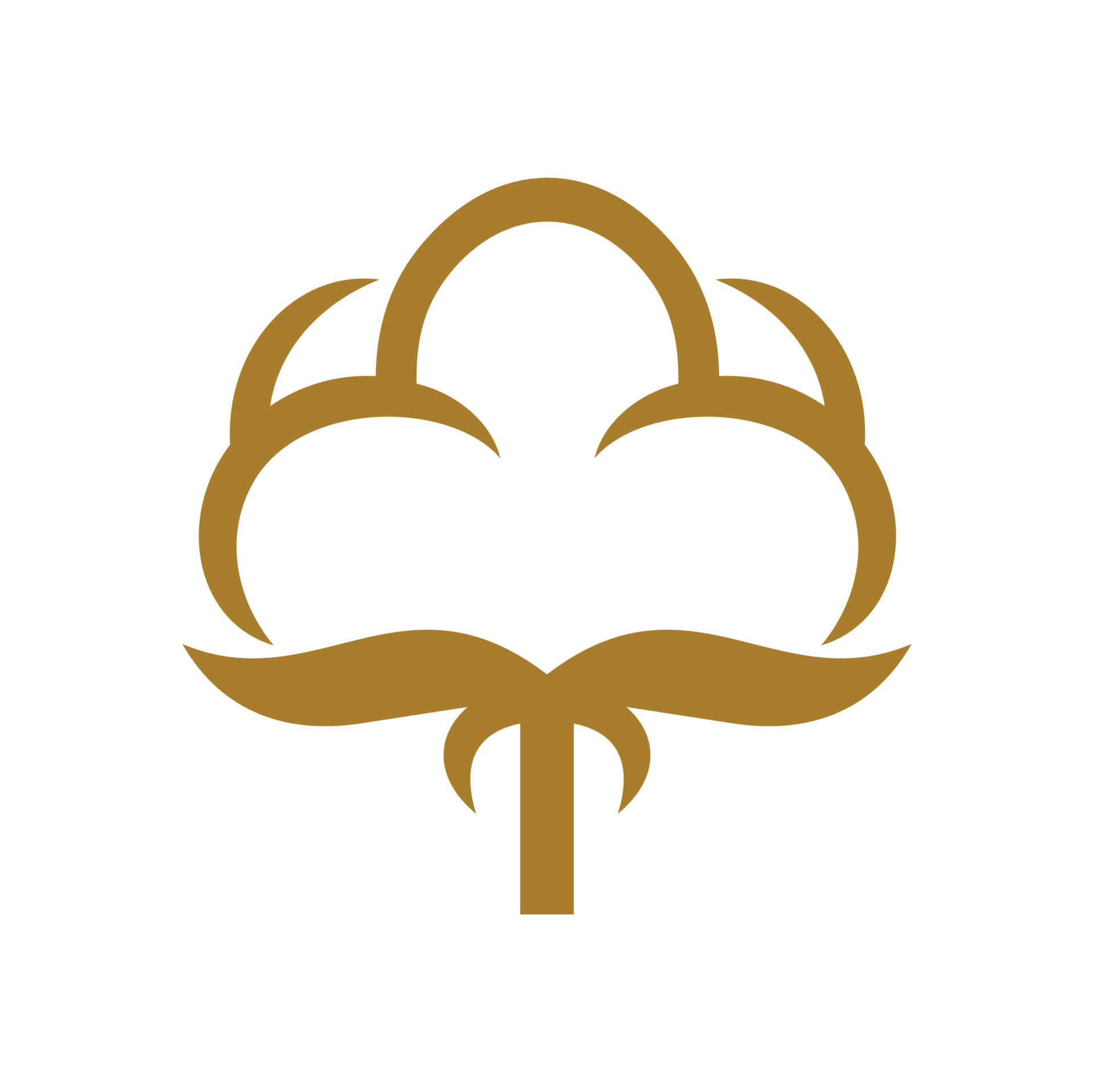 Cotton icon or organic flower plant symbol 17275152 Vector Art at Vecteezy