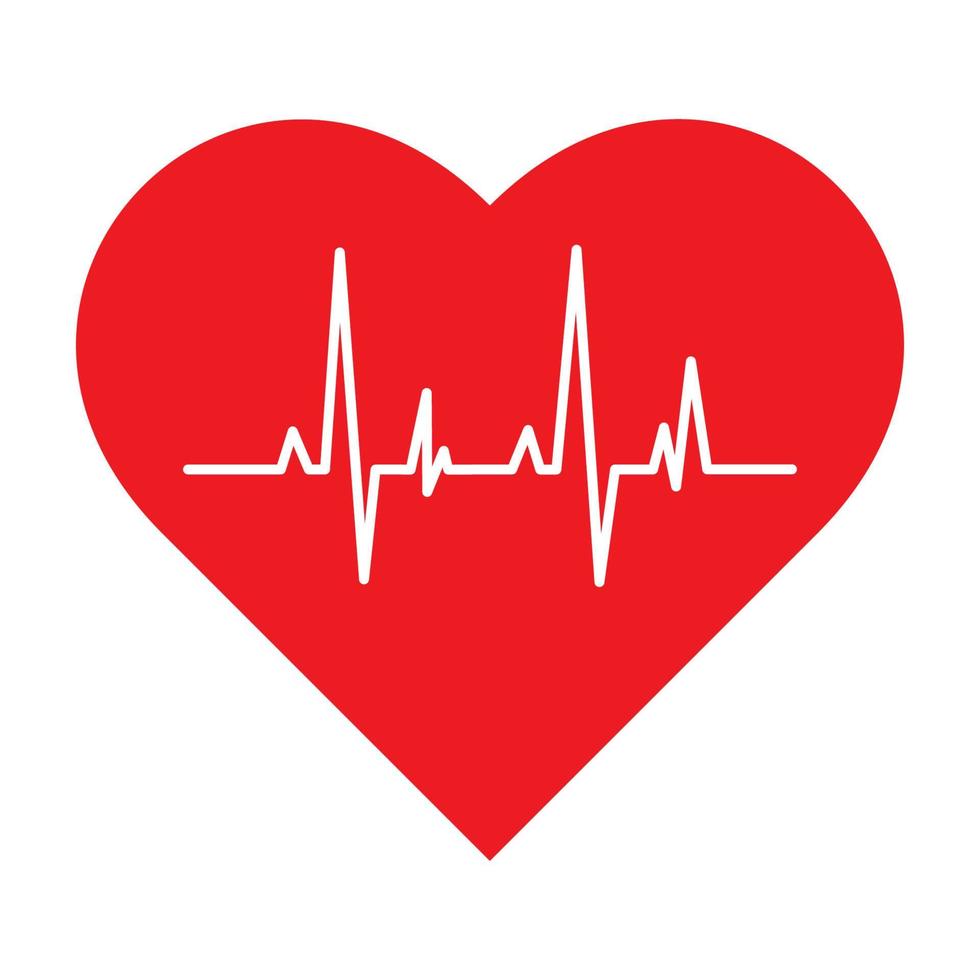 Heart with heartbeat line. Set of Heart beat pulse line vector icon ... Heart with heartbeat line. Set of Heart beat pulse line vector icon ...
