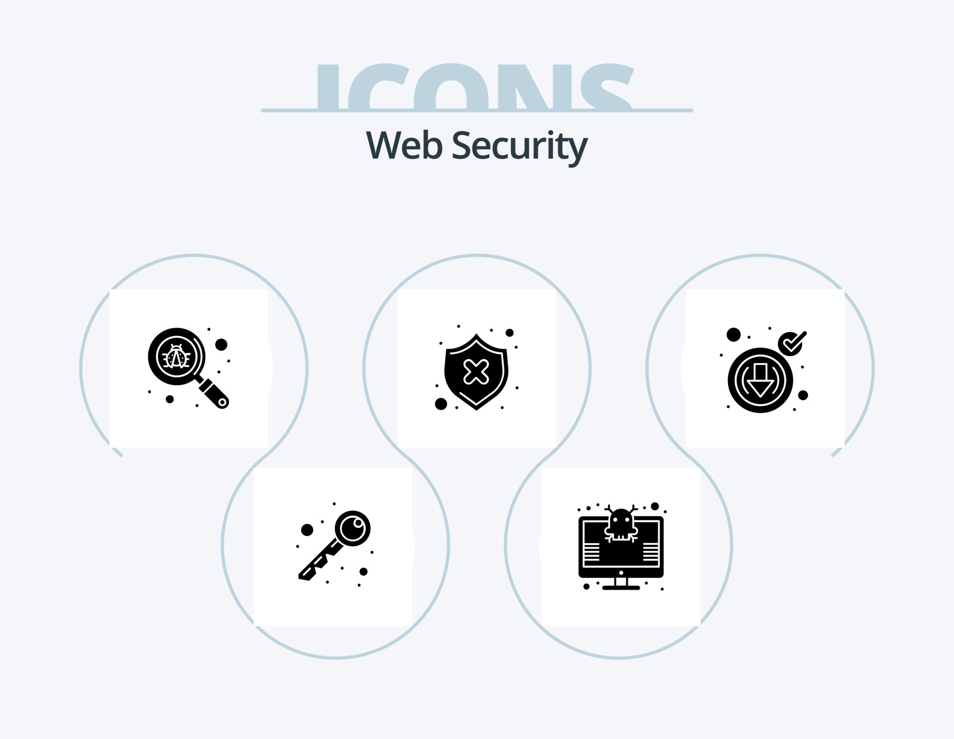 Web Security Glyph Icon Pack 5 Icon Design. check. security. scan ... Web Security Glyph Icon Pack 5 Icon Design. check. security. scan ...