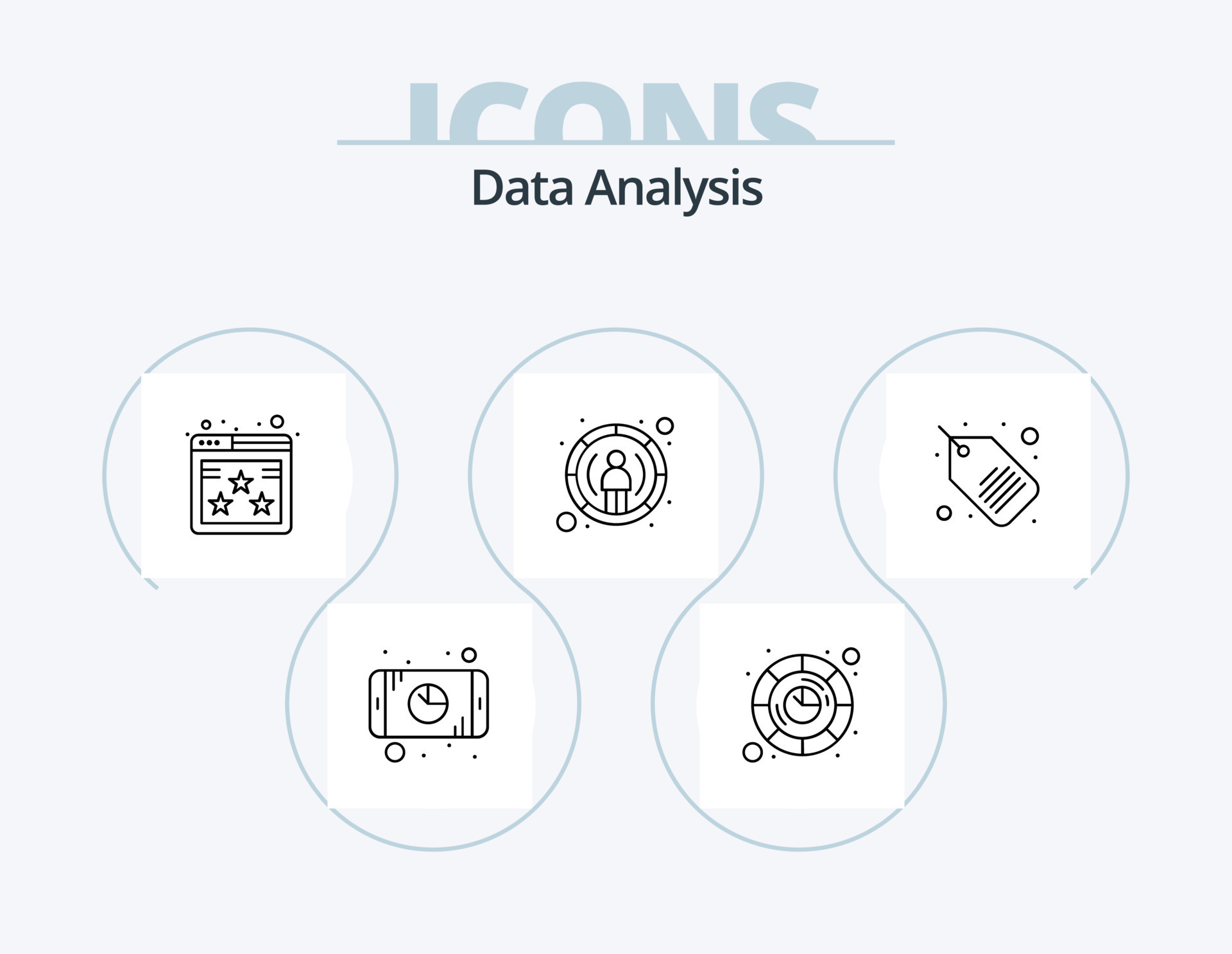 Data Analysis Line Icon Pack 5 Icon Design. analytics. data. report ...
