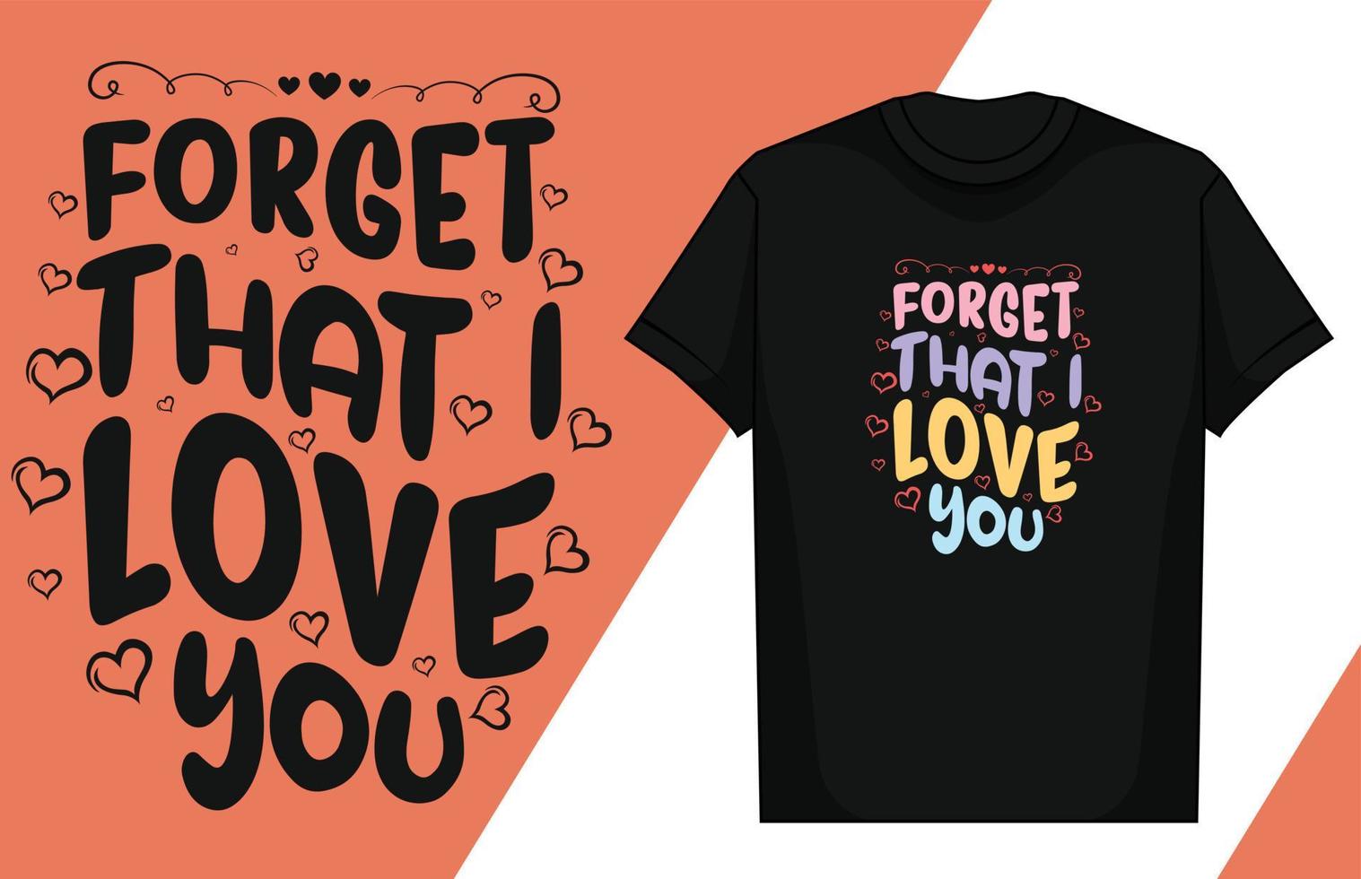 Love Typography Lettering Design Love Typography T Shirt Design
