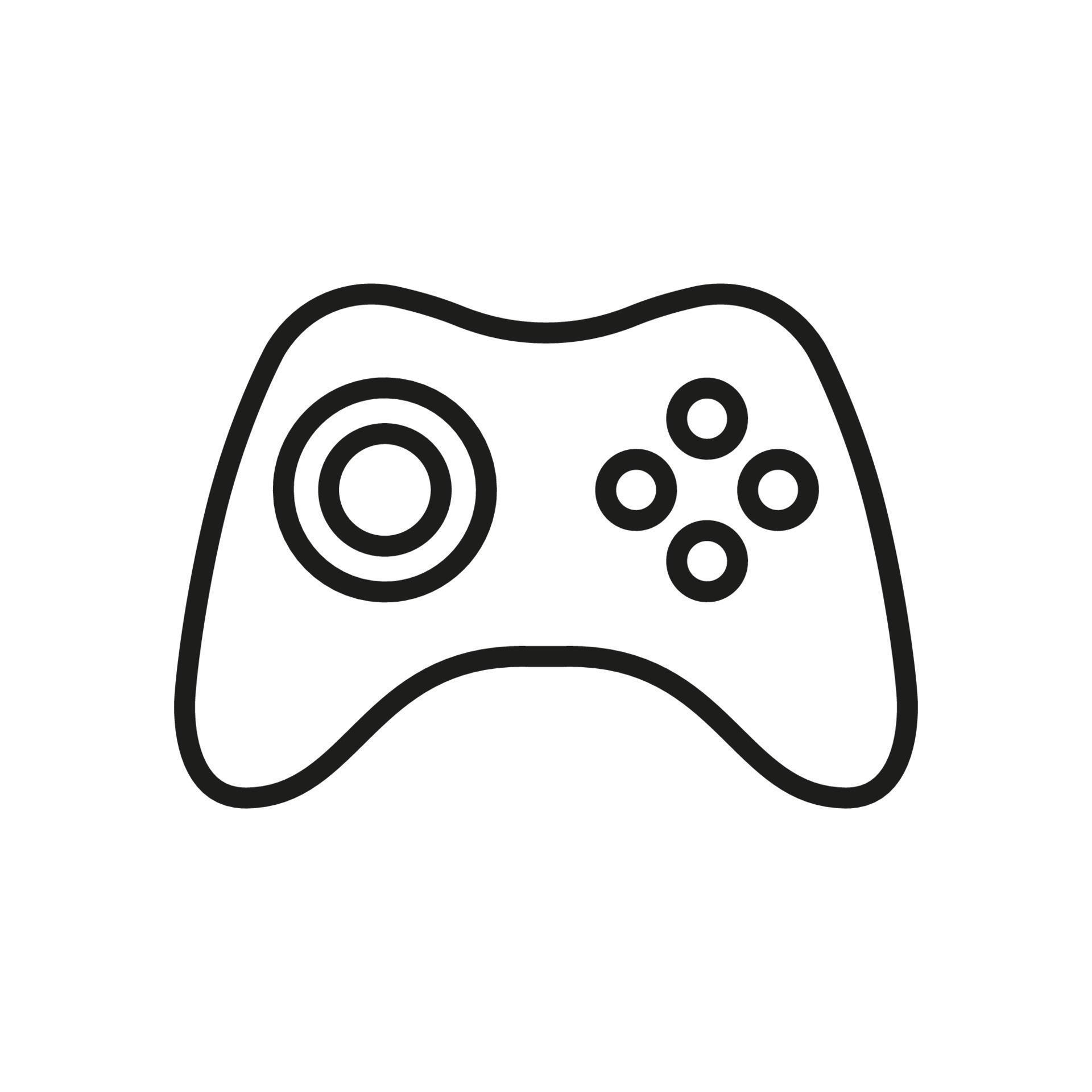 Joystick For Game Console Computer Ps Line Icon Joypad Game